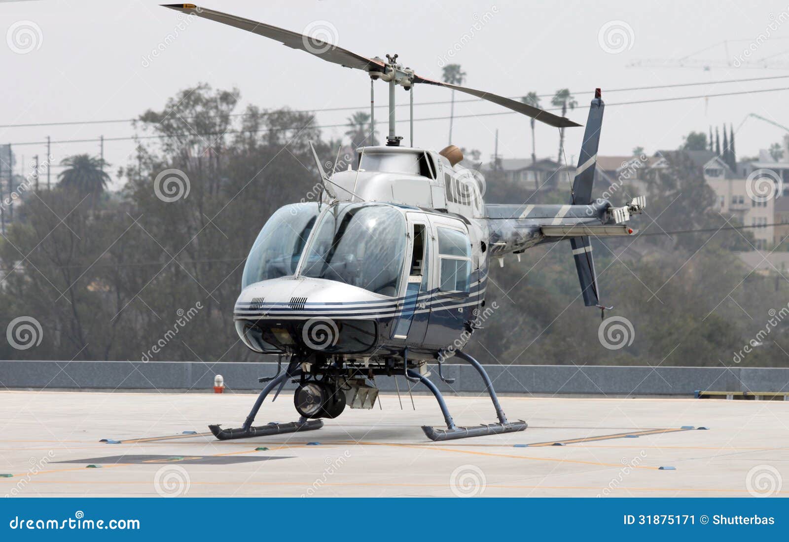 Chopper parked stock image. Image of patrol, hover, classic - 31875171