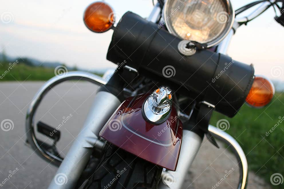 Chopper at the sunset stock image. Image of front, beautiful - 39629955