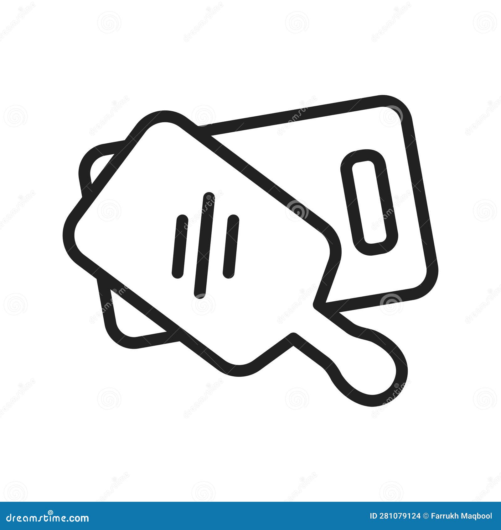 Chopping Board Icon Image. stock vector. Illustration of delicious ...