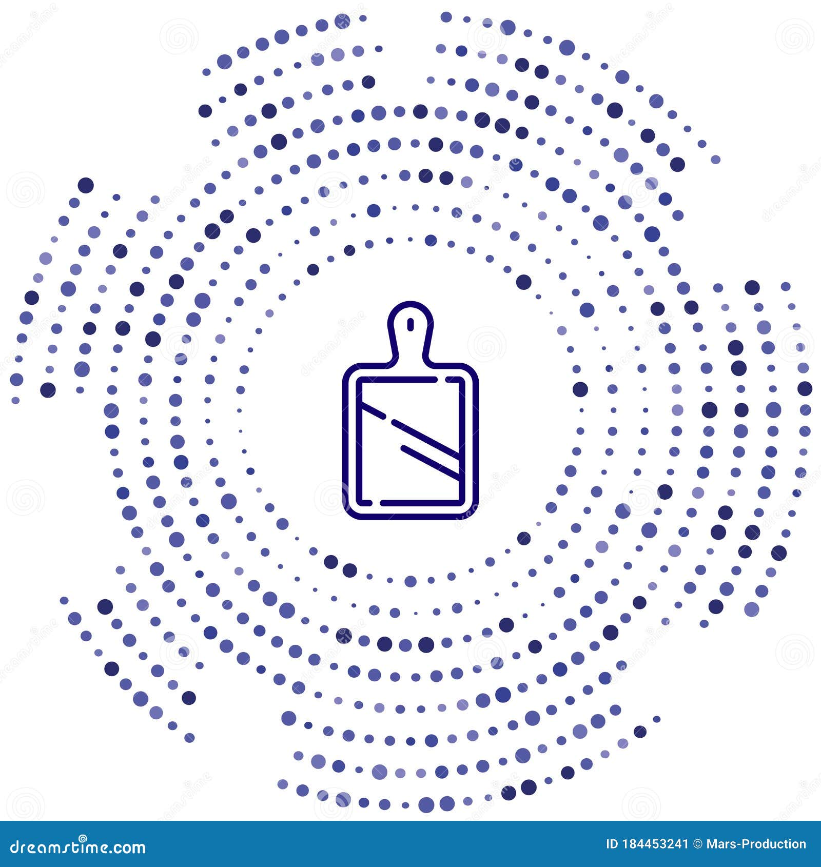 Chopping Board Vector Icon. Chopping Board Editable Stroke Stock Vector ...