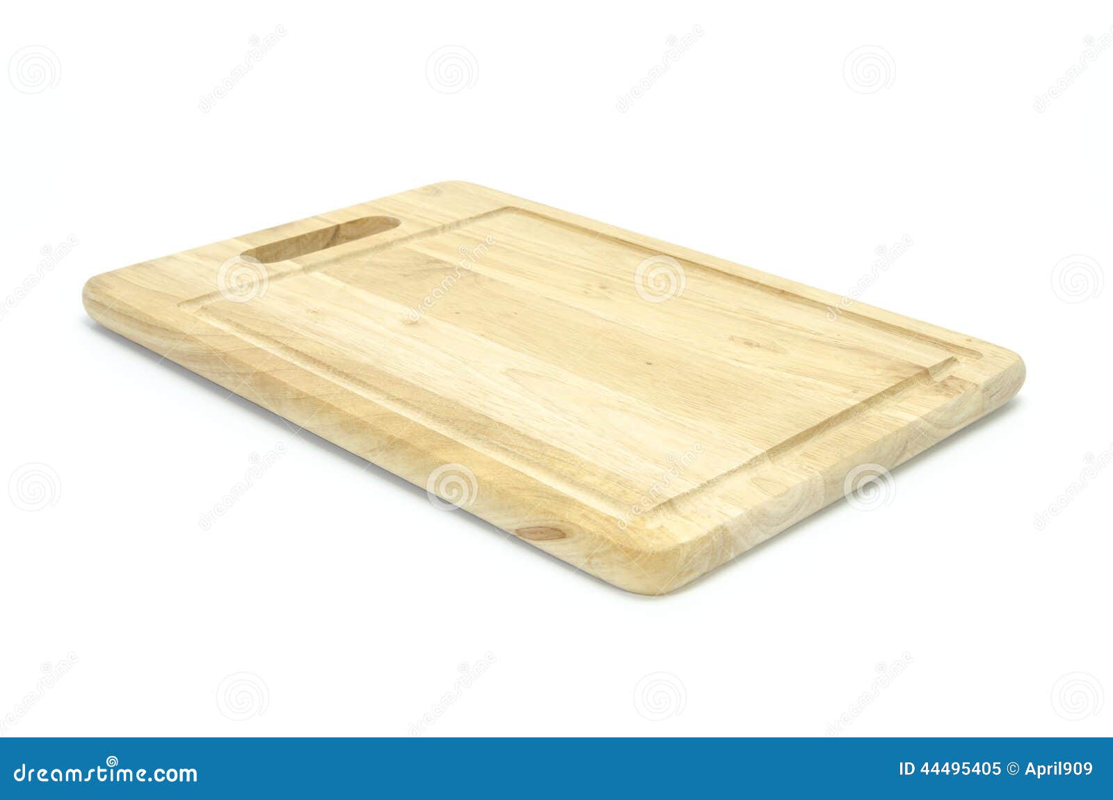 Chopping Board on White Background Stock Image - Image of texture ...