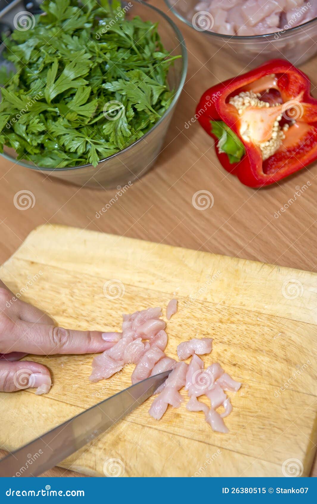 Chopping chicken stock image. Image of edge, chef, detail - 26380515