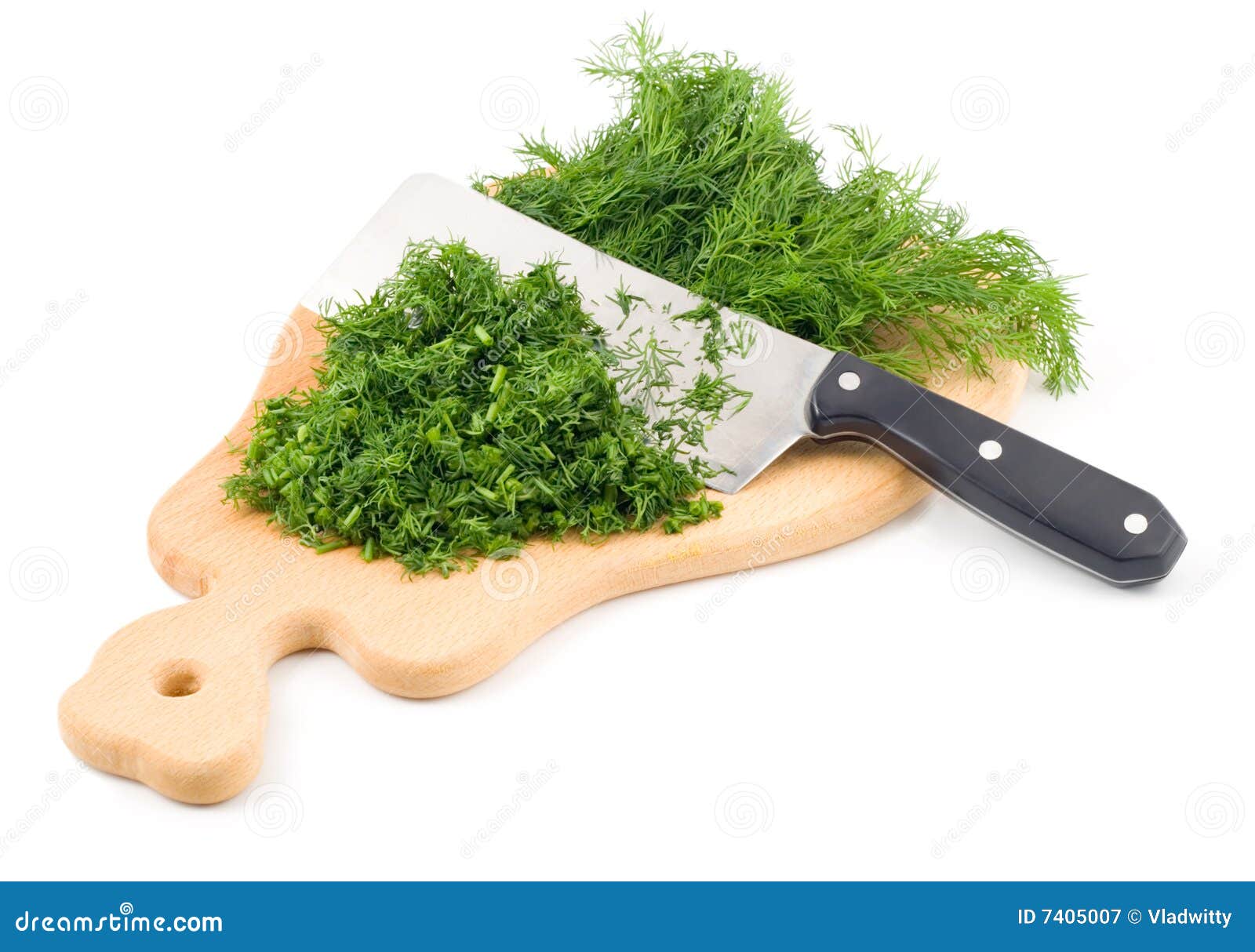 Chopping dill herb stock image. Image of detail, herb - 7405007