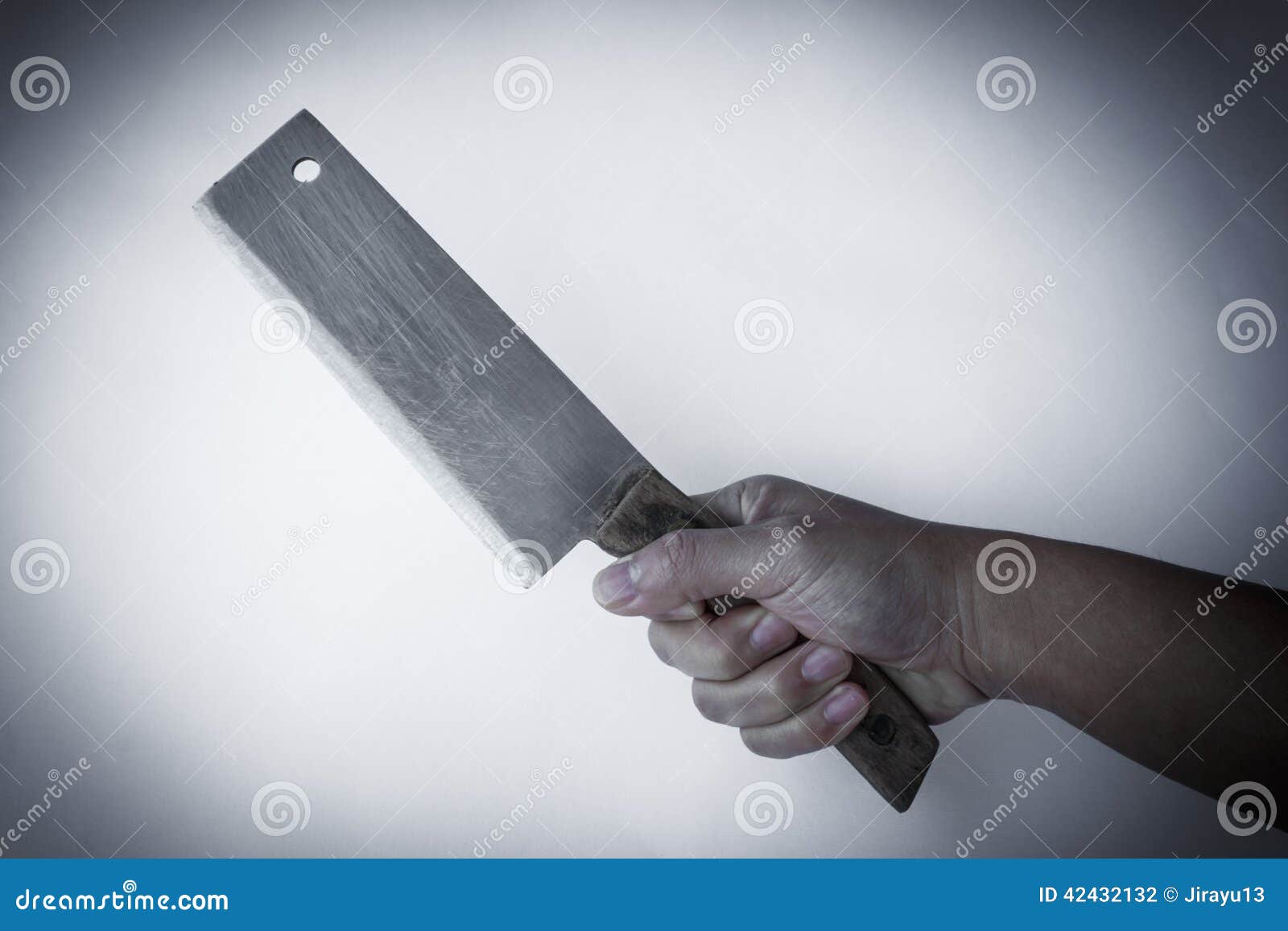 Chopping knife in hand stock photo. Image of handle, crime - 42432132