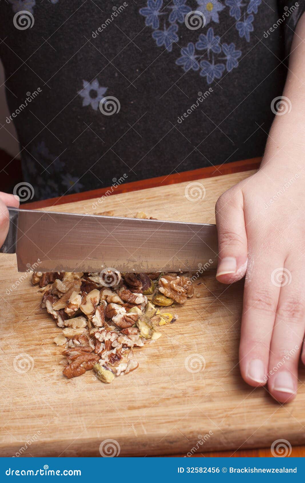 Chopping Nuts stock photo. Image of food, prepare, kitchen - 32582456