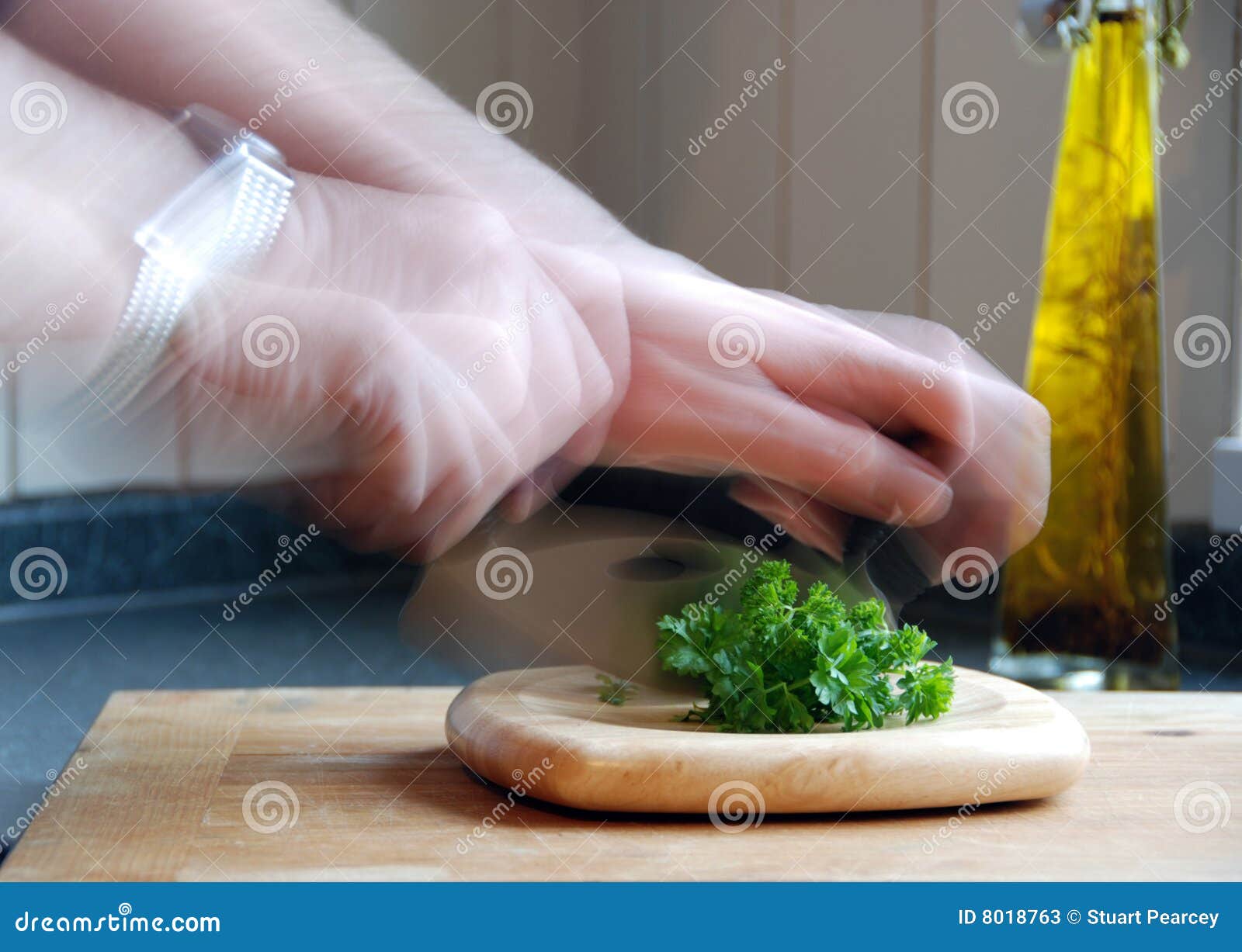 Chopping parsley stock image. Image of olive, preparation - 8018763
