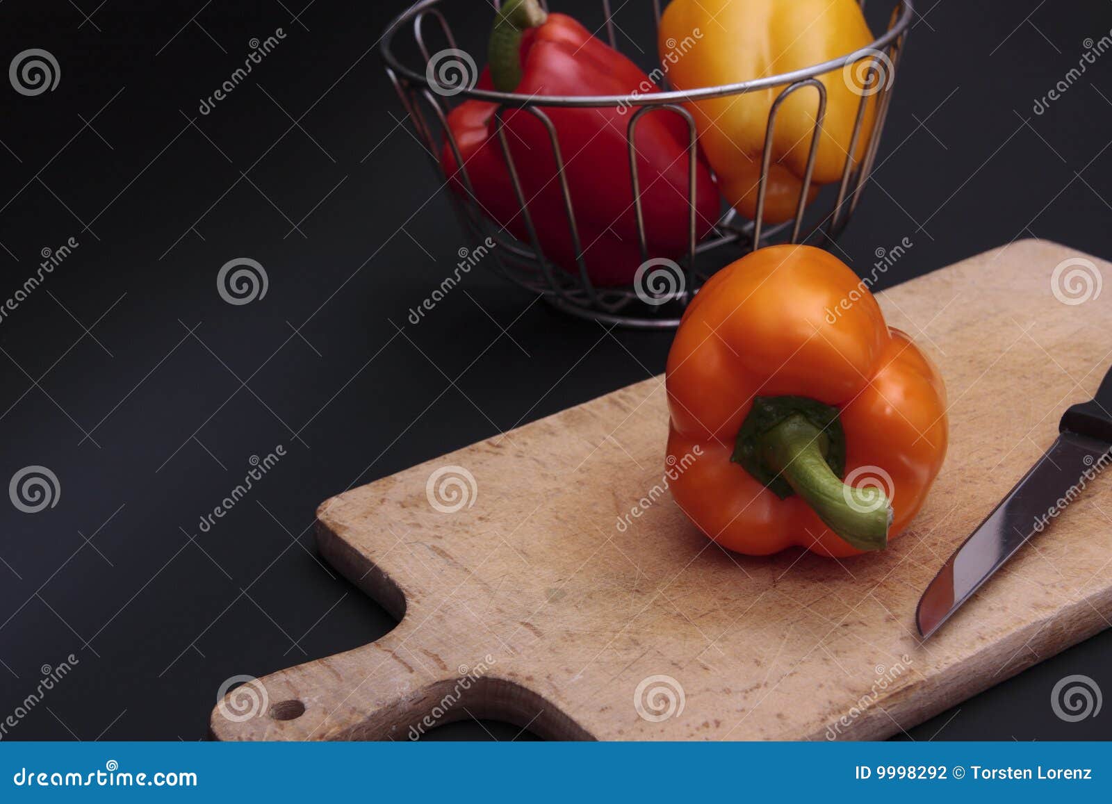 Chopping peppers stock photo. Image of natural, bell, pepper - 9998292