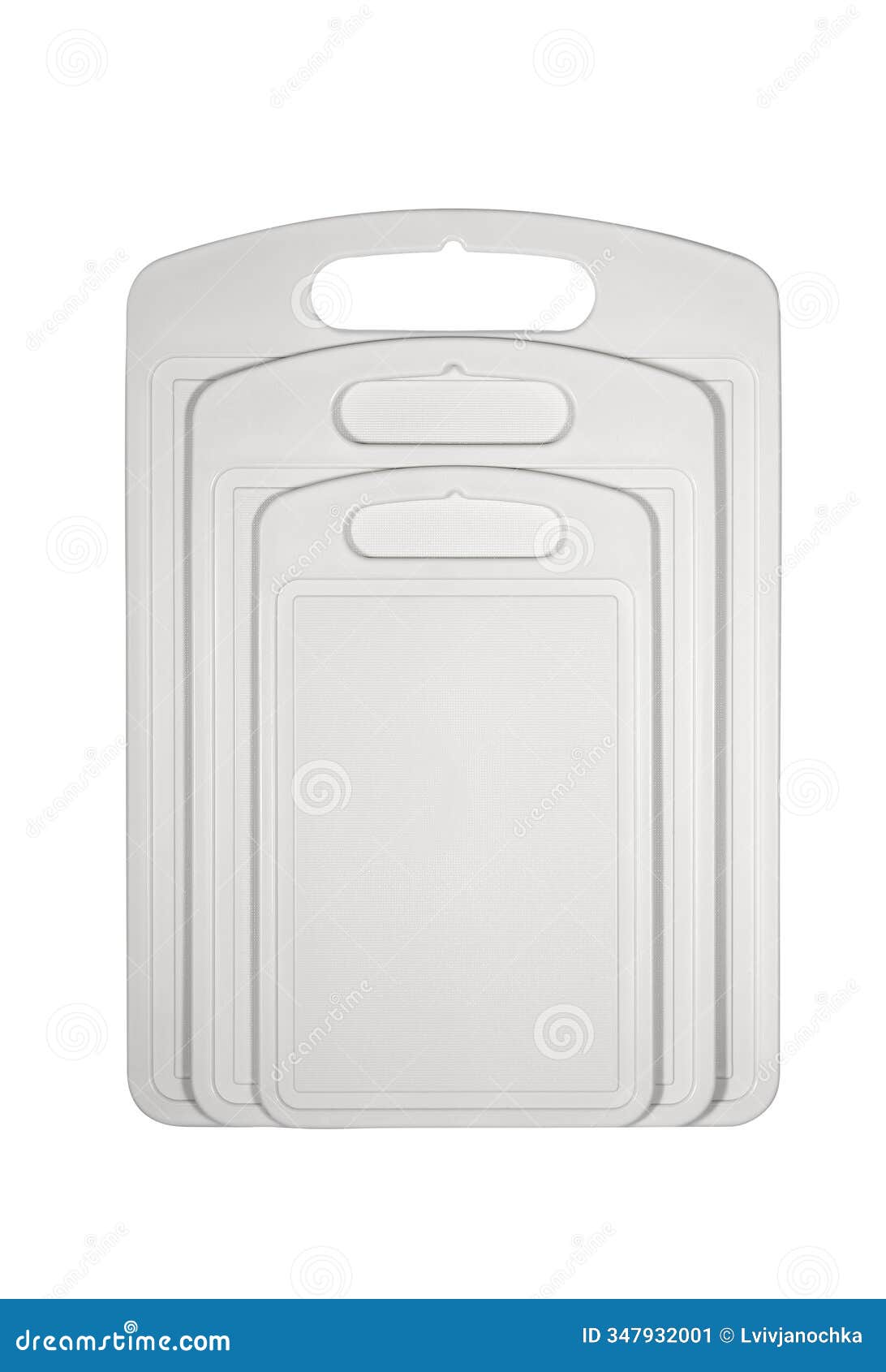 Chopping Plastic Cutting Board Set of Three on White Background ...