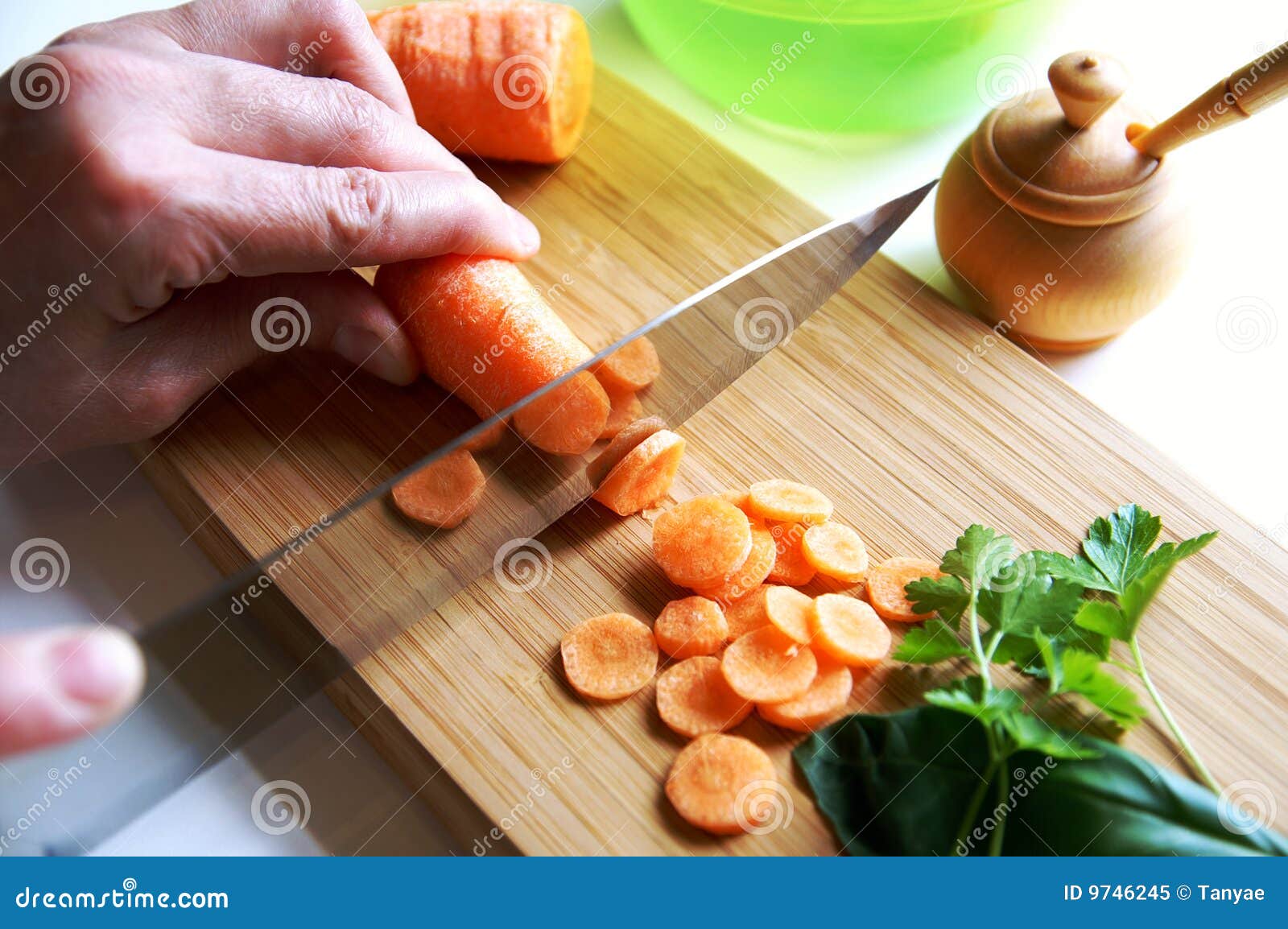 Chopping raw carrot stock image. Image of carve, cook - 9746245