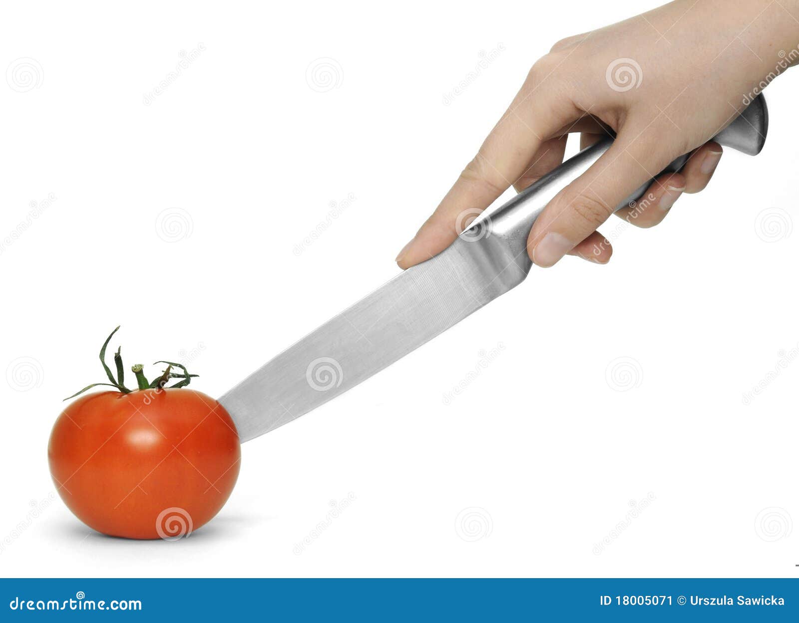 Chopping tomato. stock image. Image of organic, ingredient - 18005071