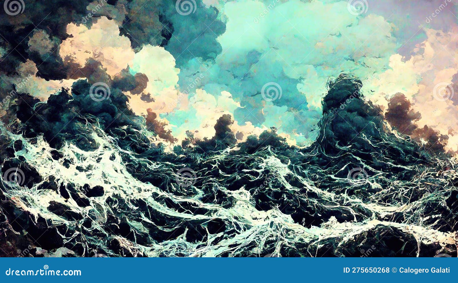 Choppy Lake Water Texture Royalty-Free Illustration | CartoonDealer.com ...