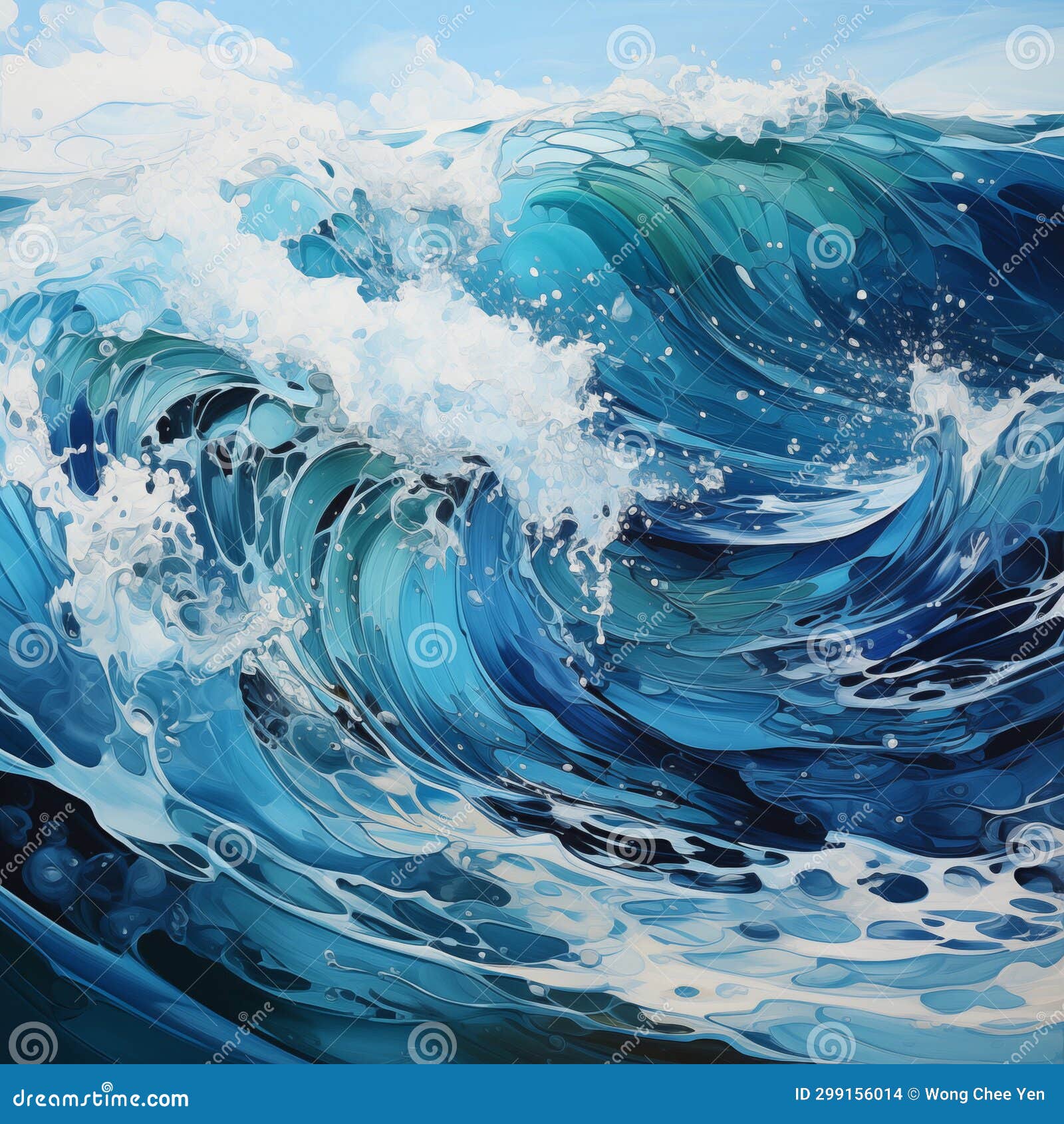 Choppy Sea Waves Breaking Foamy Seaspray Stock Photo - Image of ...