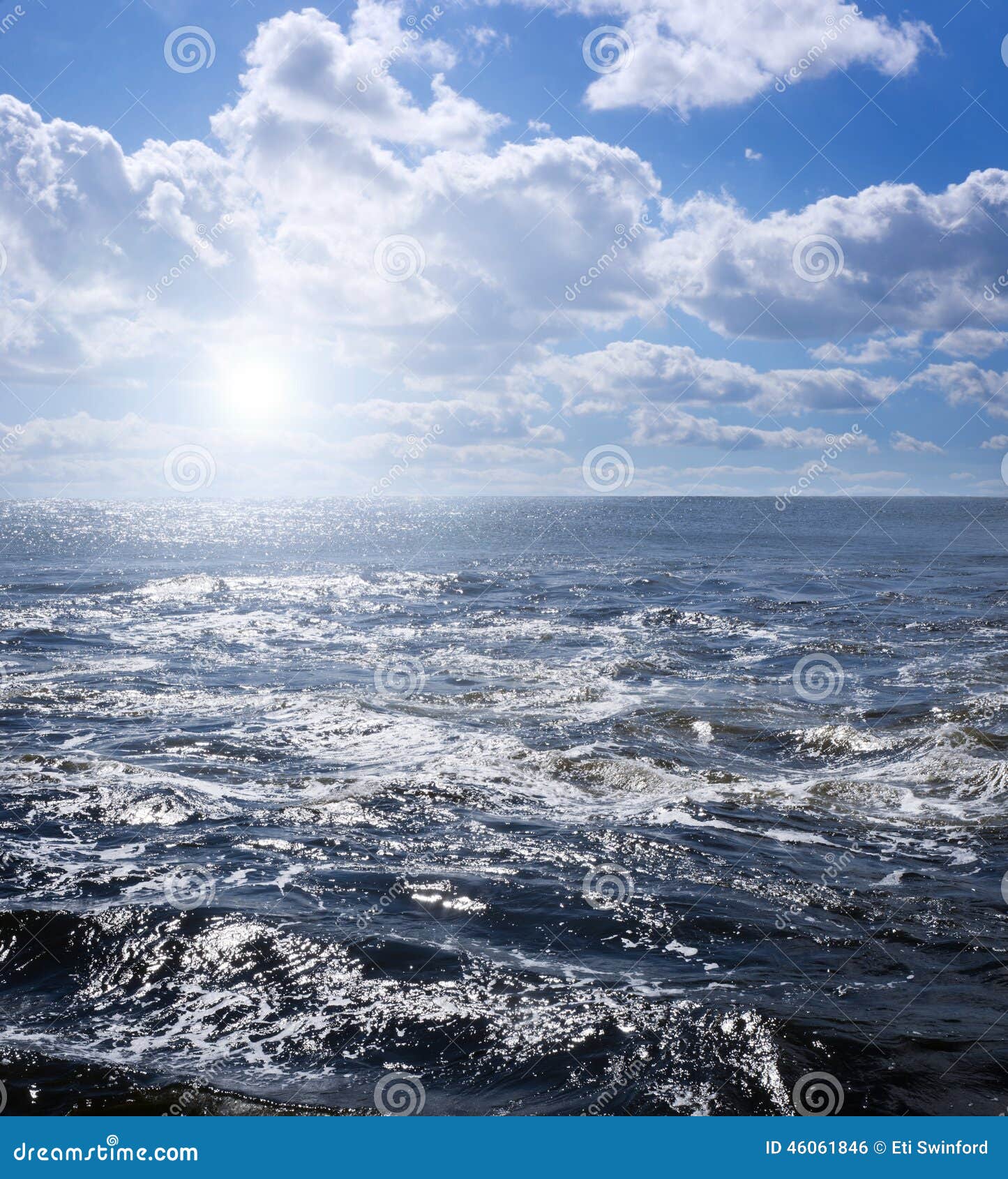 Choppy Waters on a Summer Day Stock Photo - Image of choppy, ocean ...