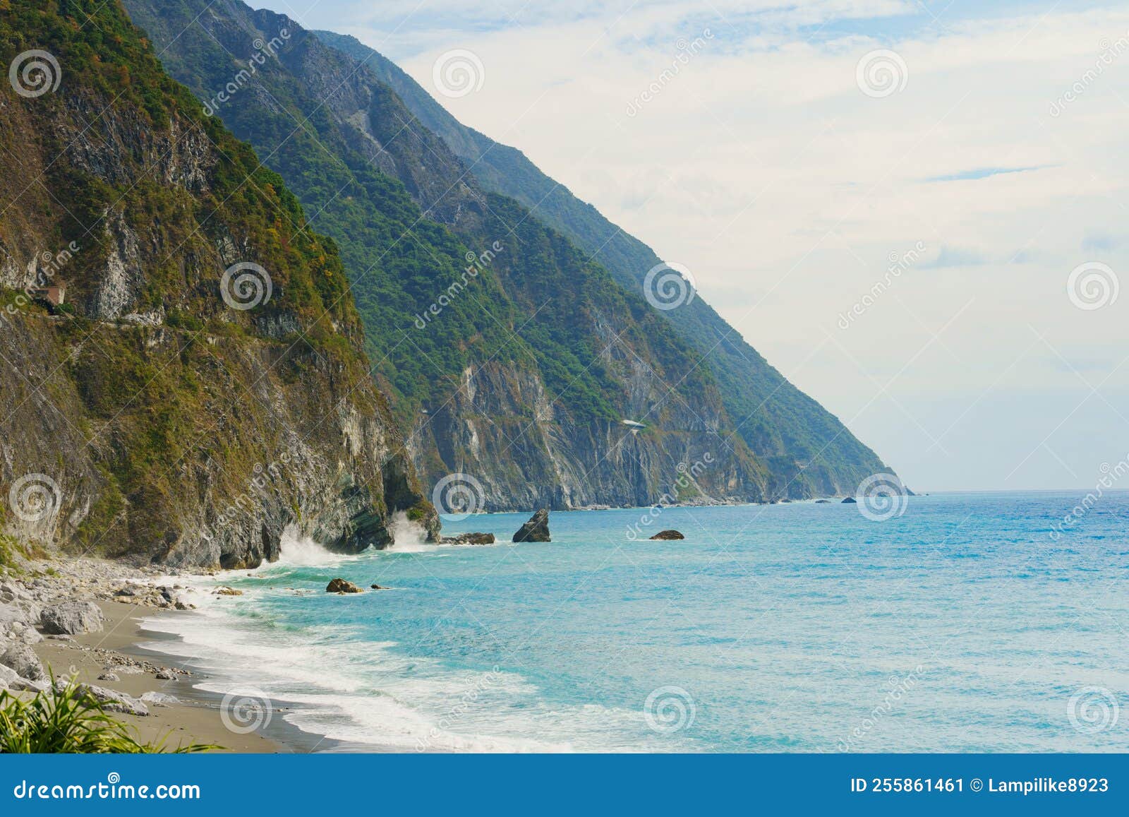 The Choppy Waves Come and Go from the Ocean Stock Image - Image of blue ...
