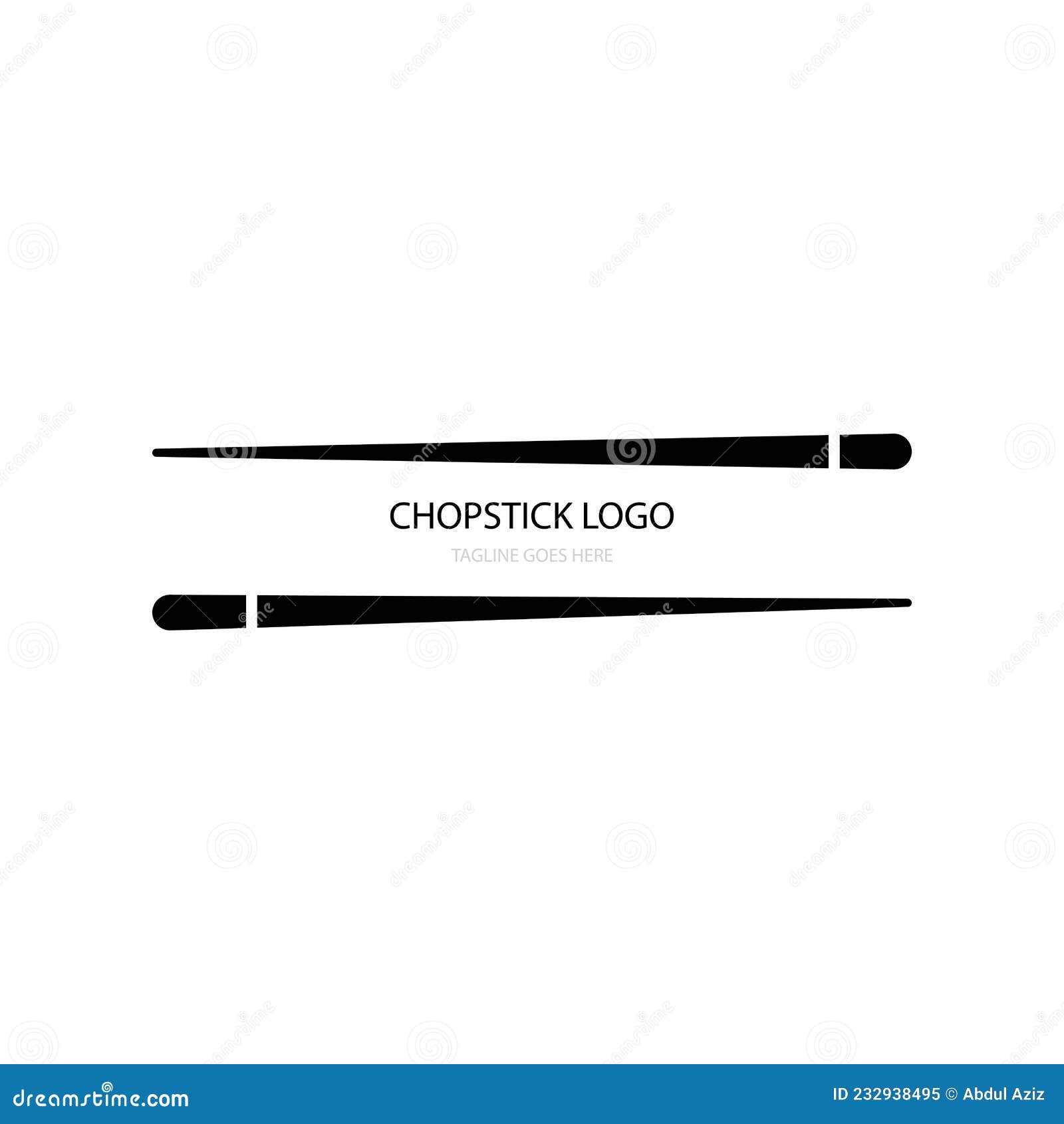 Chopstick icon logo vector stock vector. Illustration of cooking ...