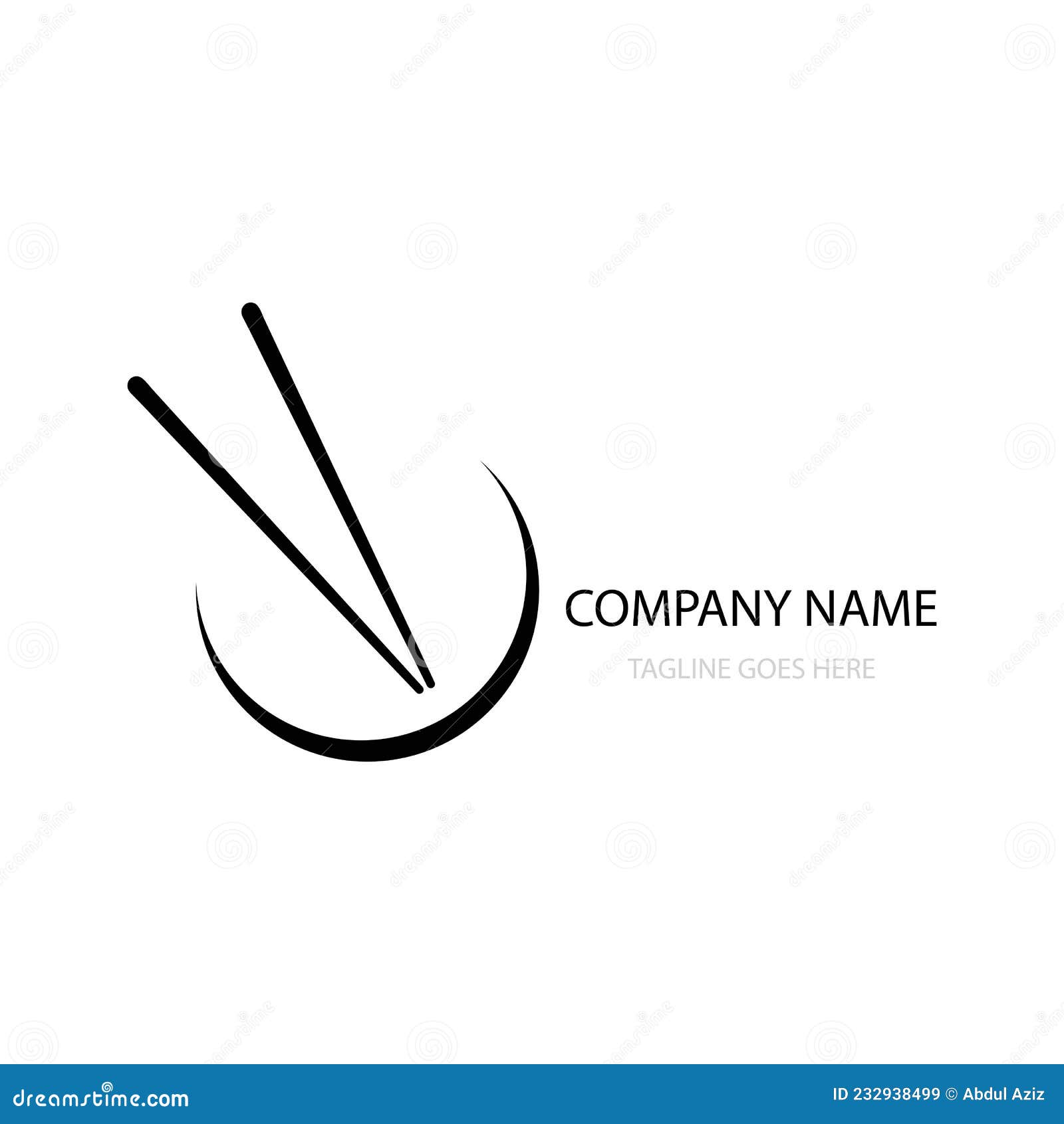 Chopstick icon logo vector stock vector. Illustration of noodles ...