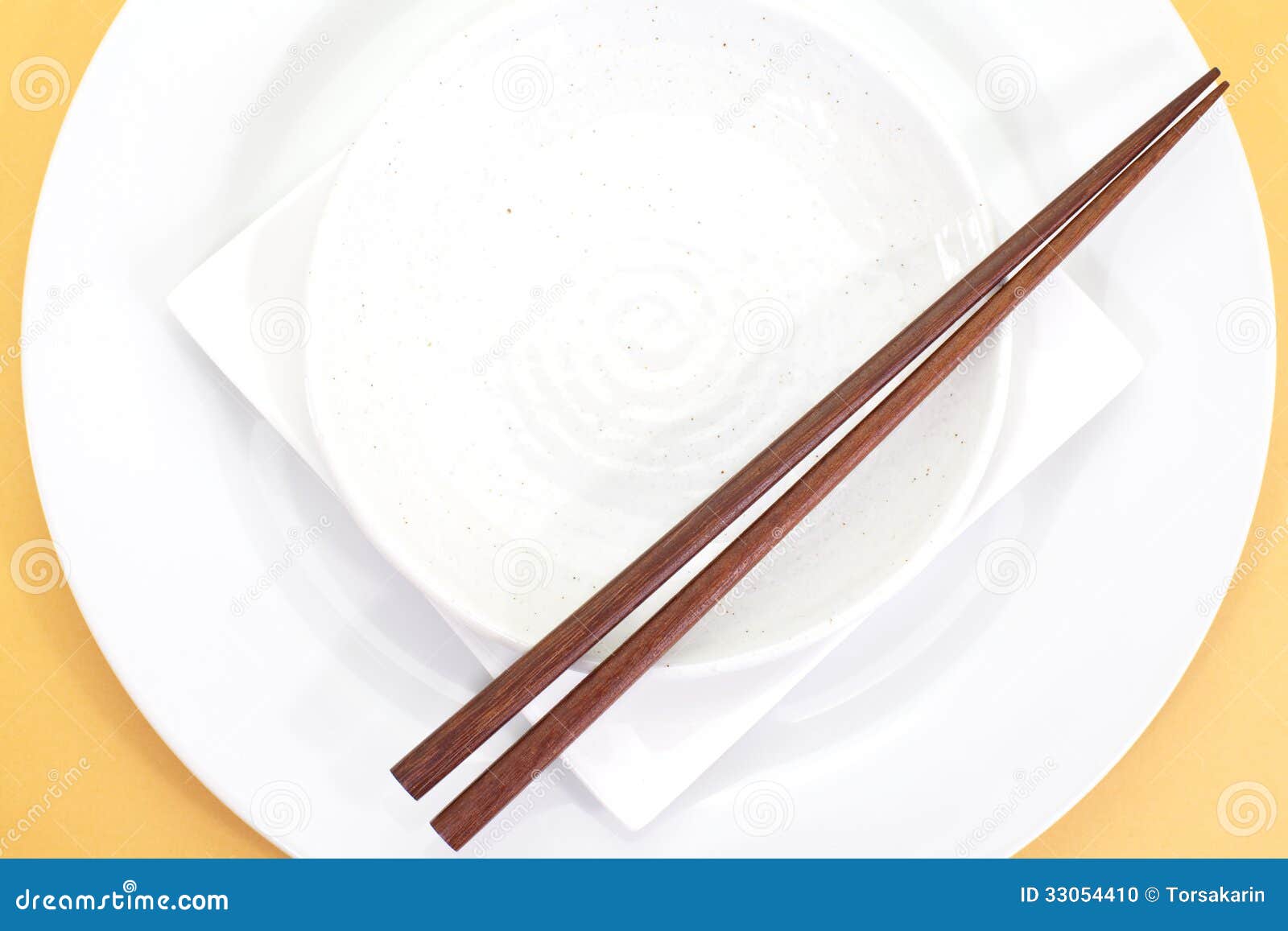 Chopsticks in Asian Set Table Stock Photo - Image of dinner, wood: 33054410