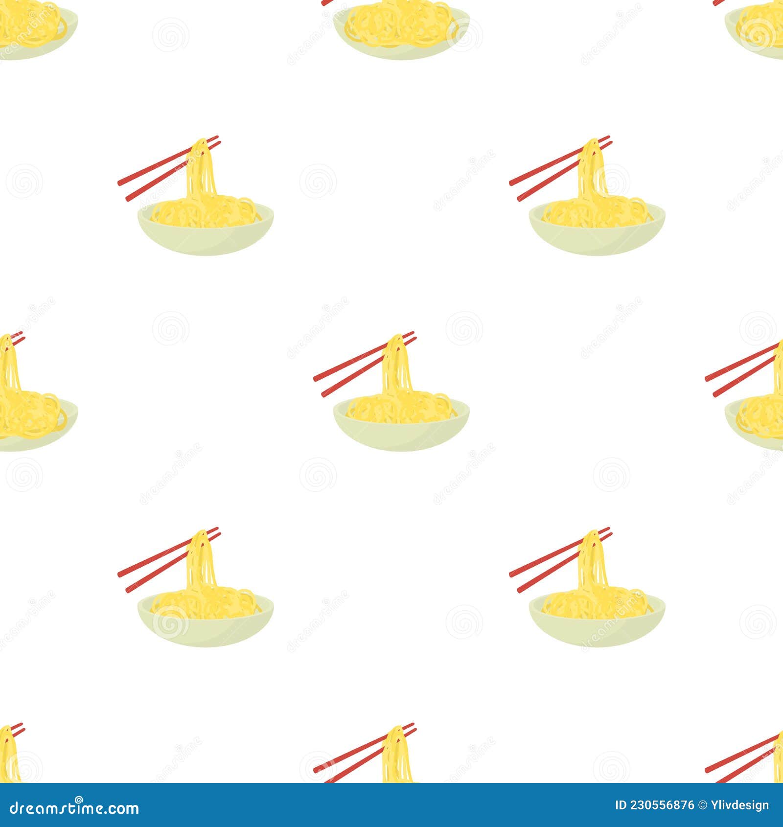 Chopsticks Pattern Seamless Vector Stock Vector - Illustration of pair ...