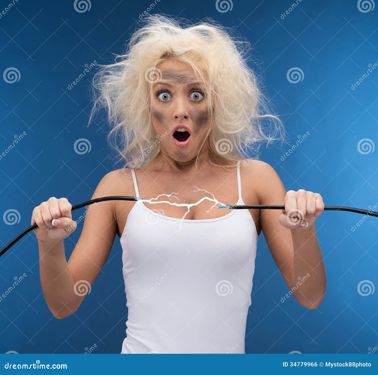 Choque eléctrico foto de archivo. Imagen de incidente - 34779966