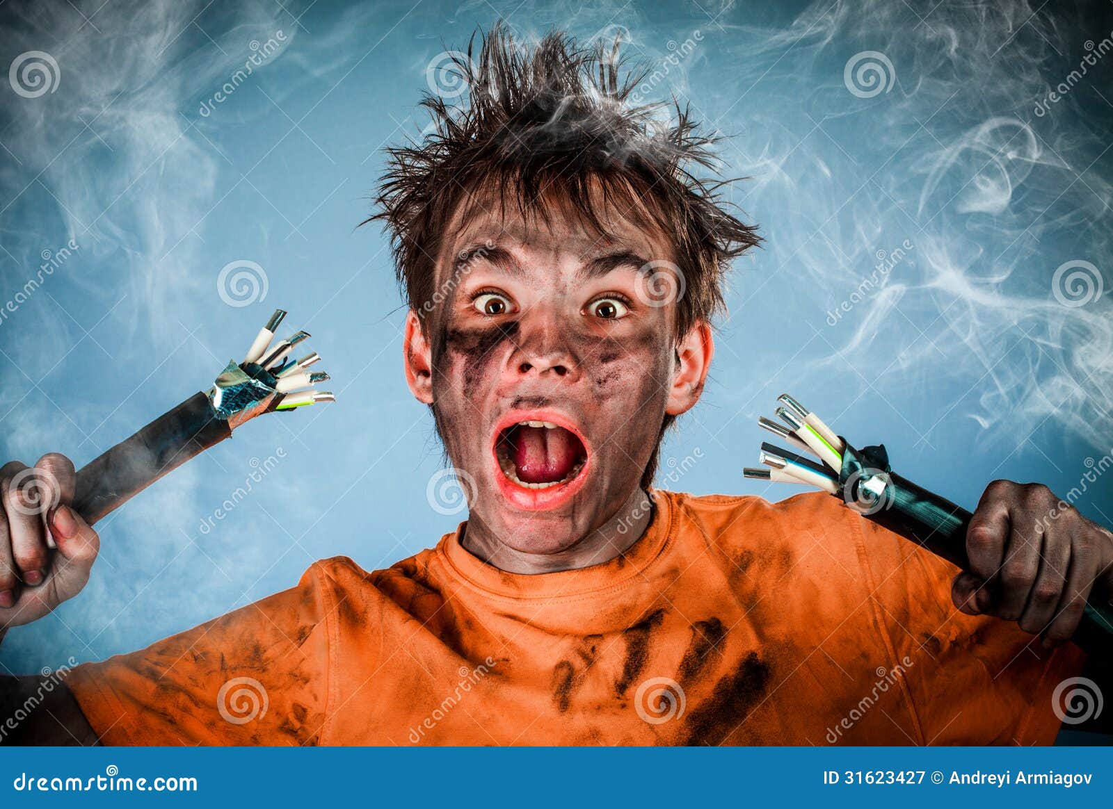 Choque Elétrico Fotografia de Stock Royalty Free - Imagem: 31623427