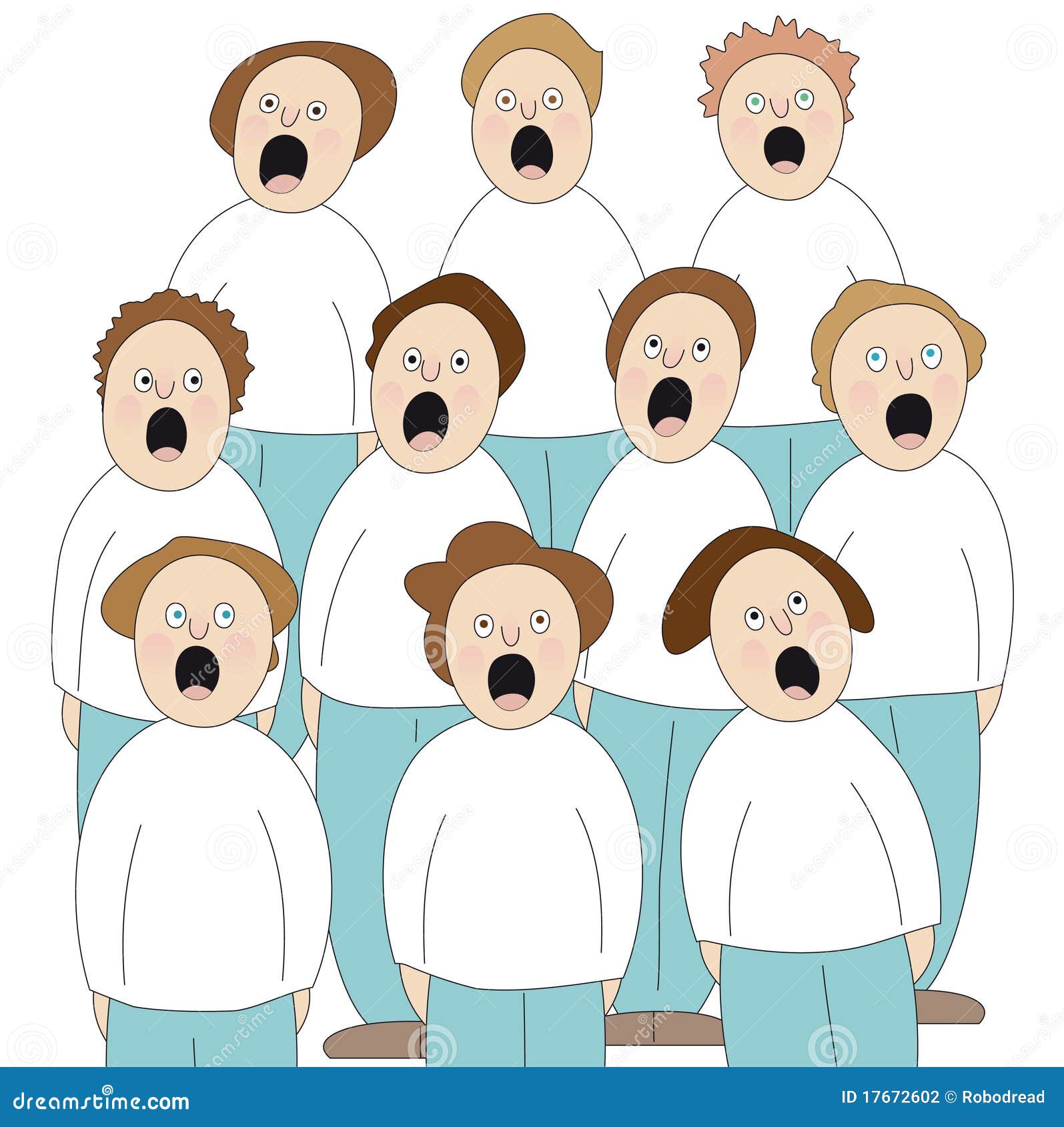 Chor vektor abbildung. Illustration von gruppe, töne - 17672602