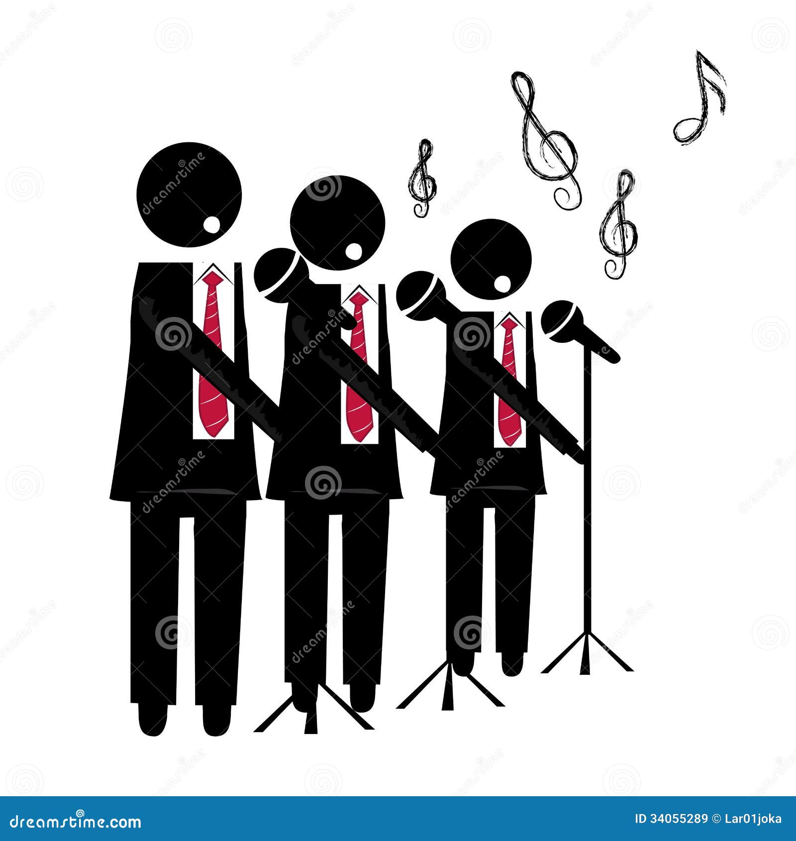 Chor vektor abbildung. Illustration von formen, junge - 34055289