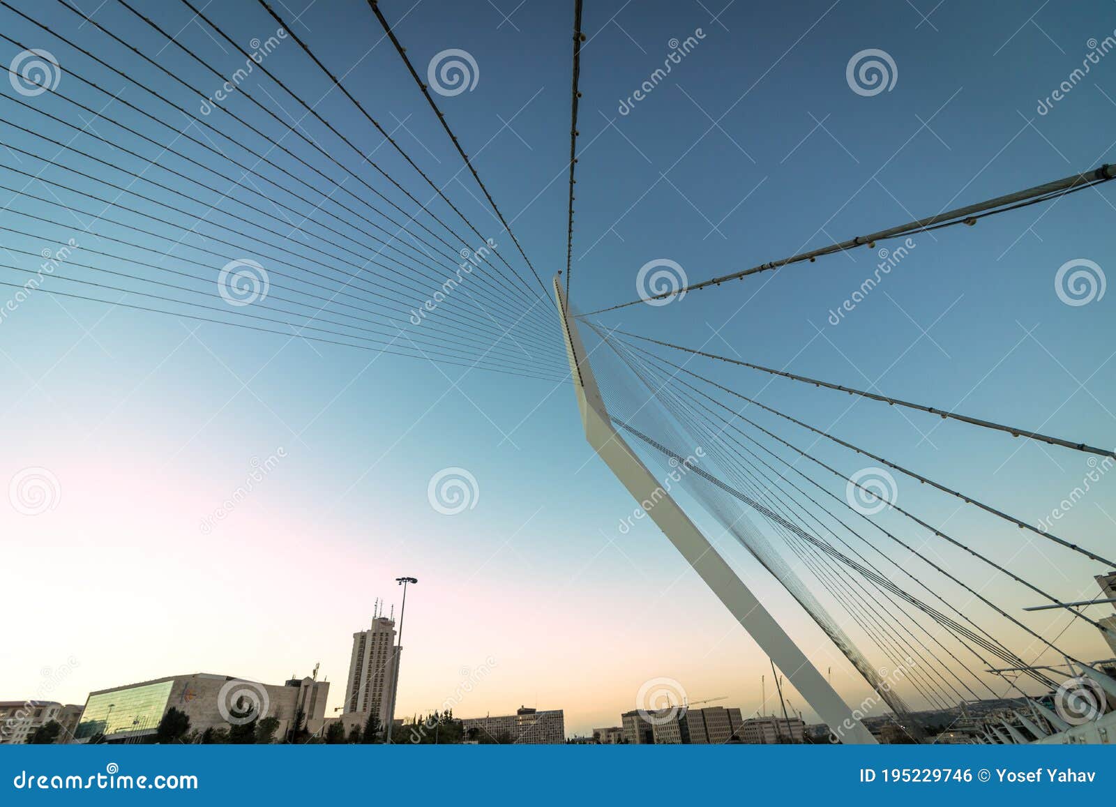 The Chords Bridge editorial photo. Image of design, jerusalem - 195229746