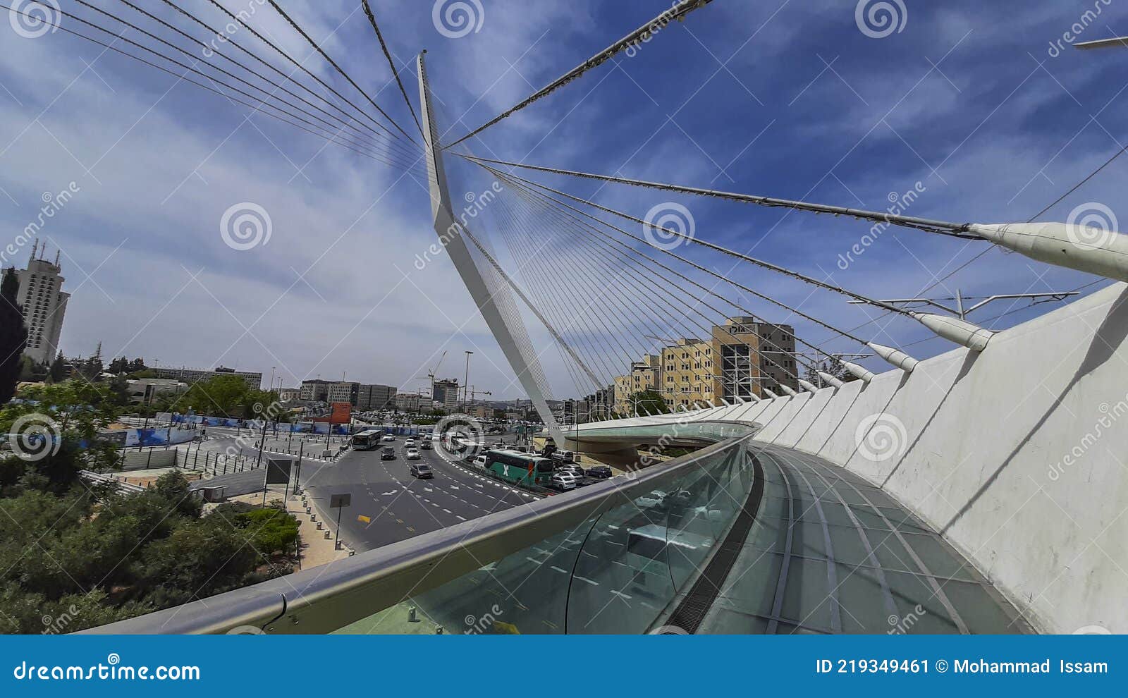Chords Bridge or or Bridge of Strings in Jerusalem Editorial Photo ...