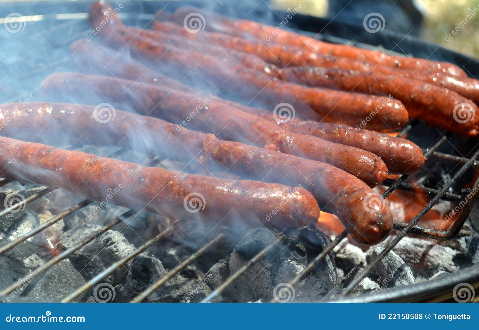 Chorizo Hot Dog on the Grill Stock Photo - Image of cooking, spicy ...