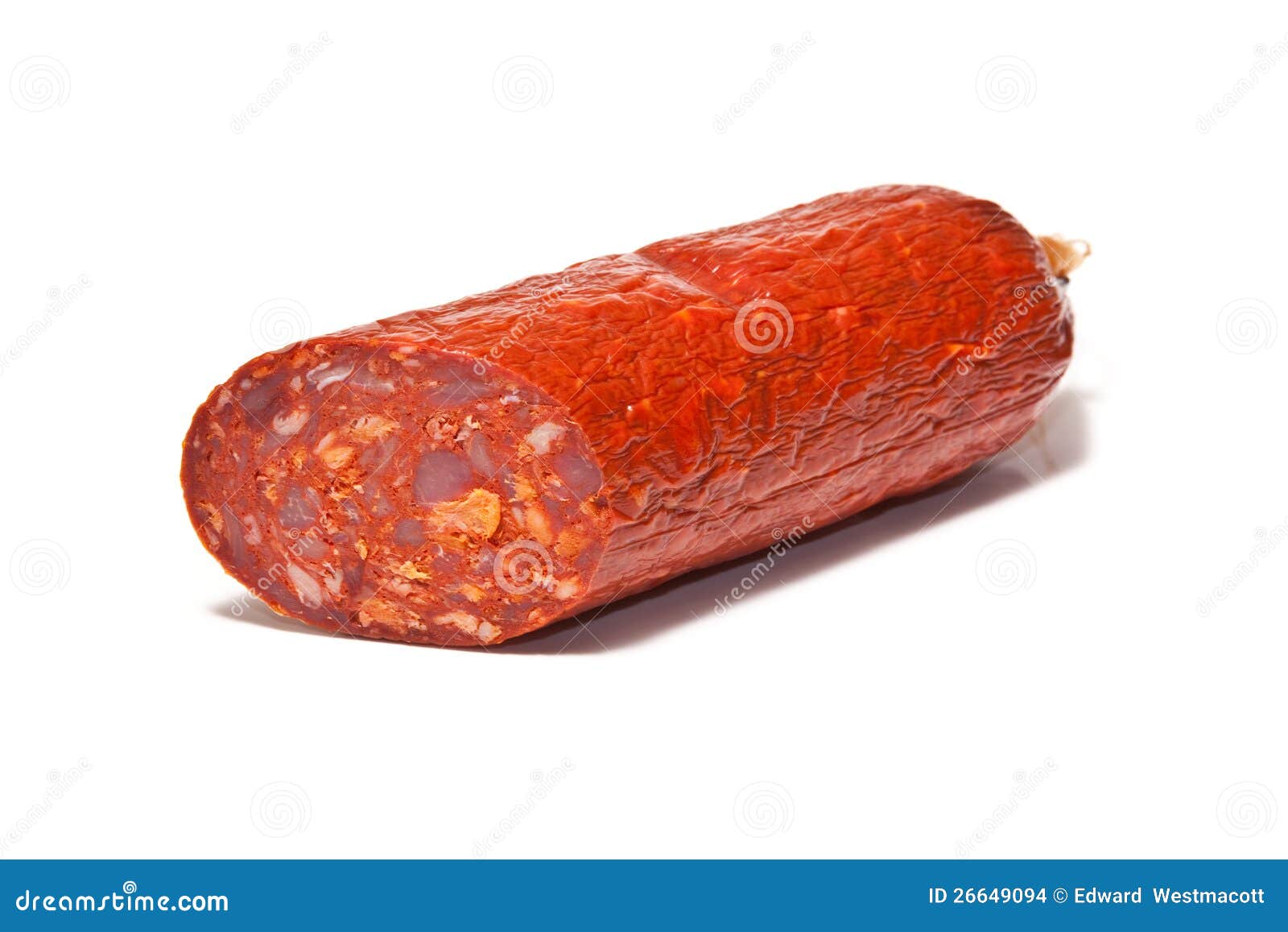 Chorizo sausage stock photo. Image of closeup, cylindrical - 26649094