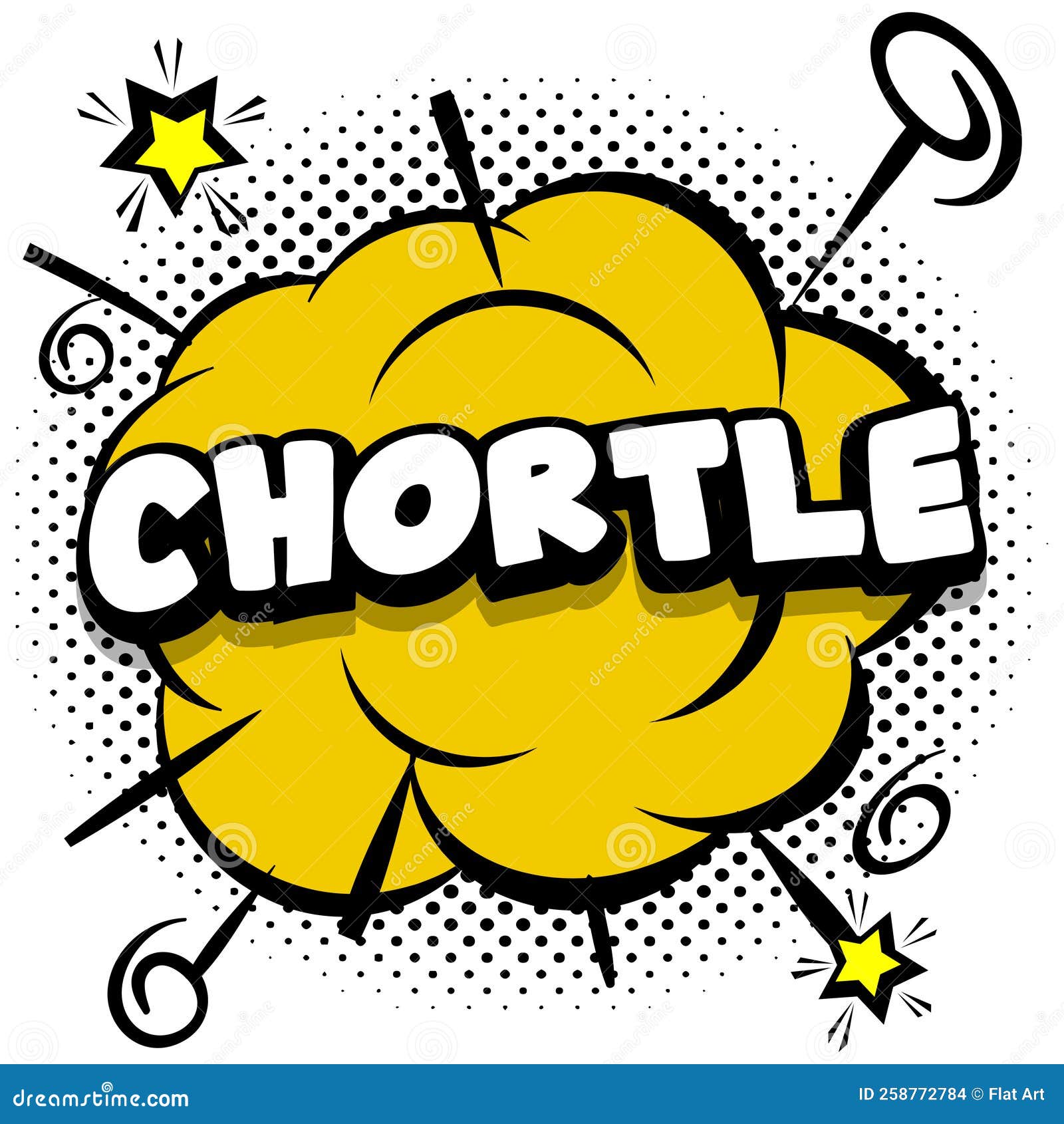 Chortle Comic Bright Template with Speech Bubbles on Colorful Frames ...