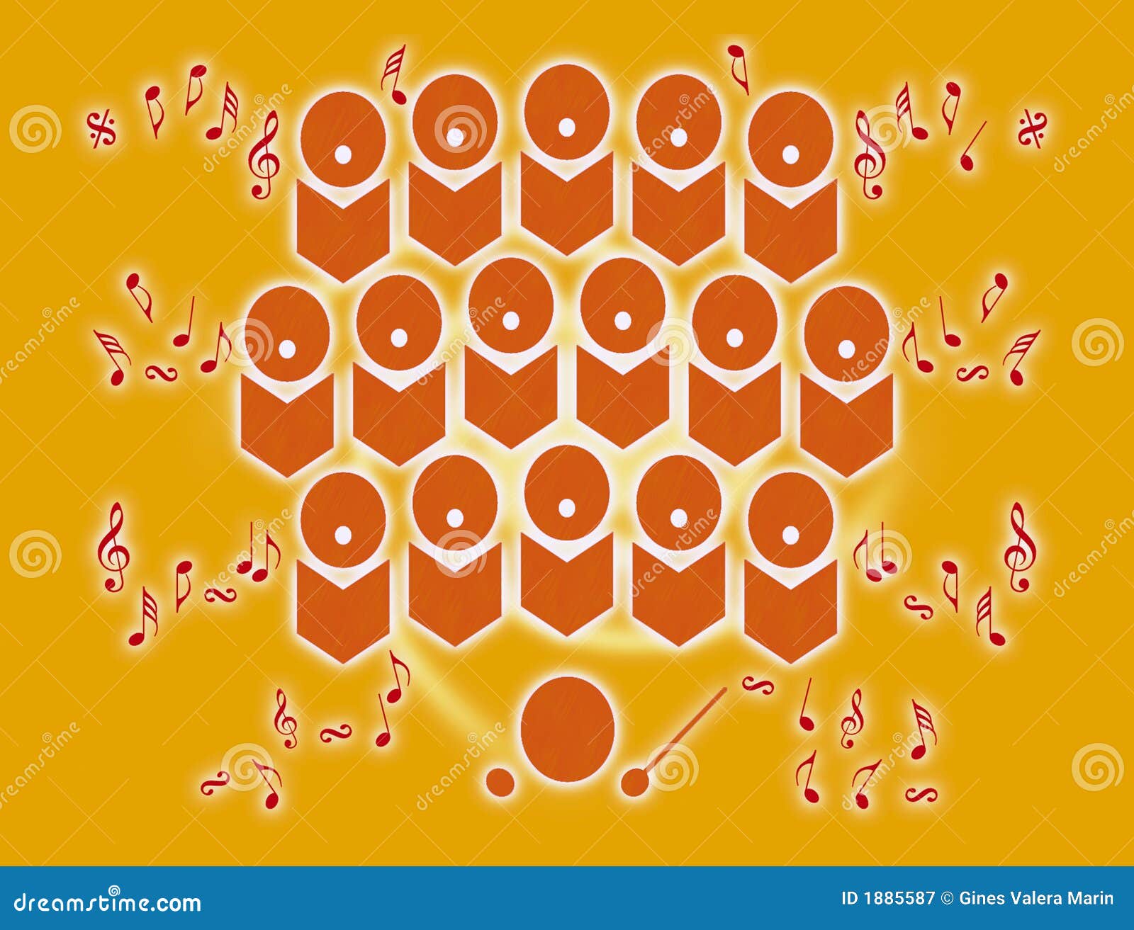 Chorus illustration stock illustration. Illustration of chorus - 1885587