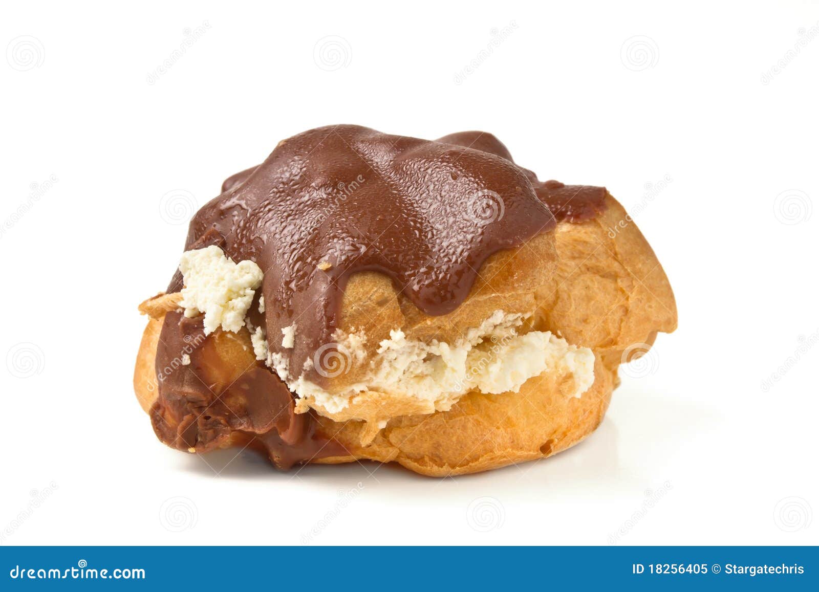 Choux bun stock image. Image of pudding, isolated, closeup - 18256405