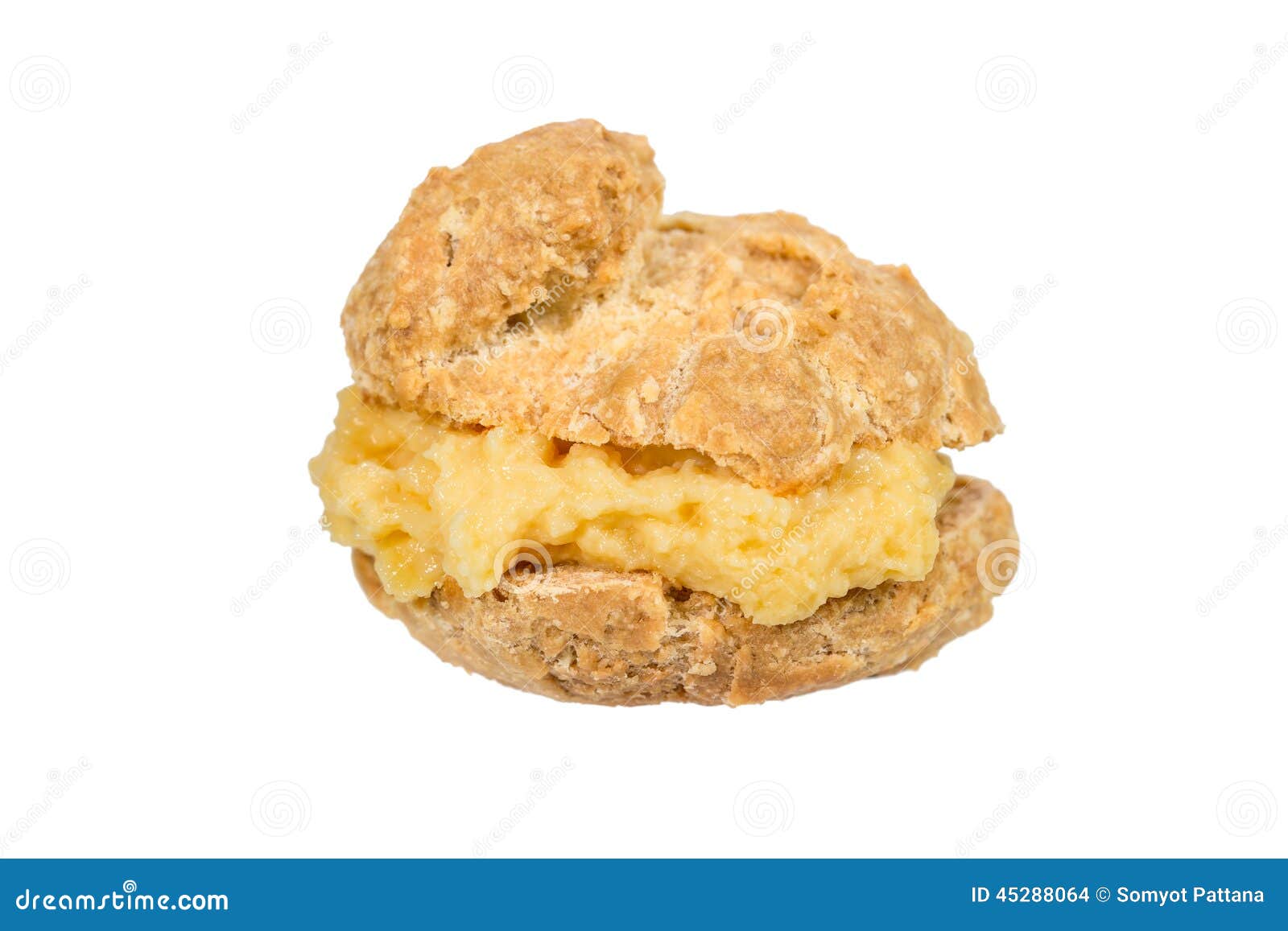 Choux cream stock photo. Image of roll, food, cake, dusted - 45288064