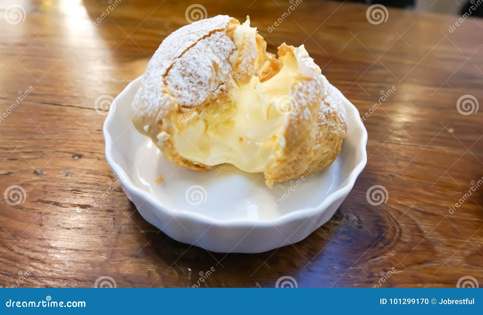 Choux cream or cream puff stock photo. Image of choux - 101299170