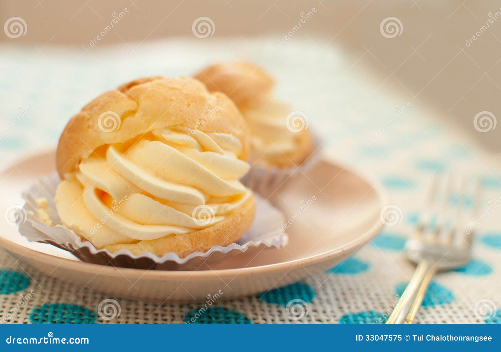 Choux cream stock image. Image of cuisine, coffee, pastry - 33047575