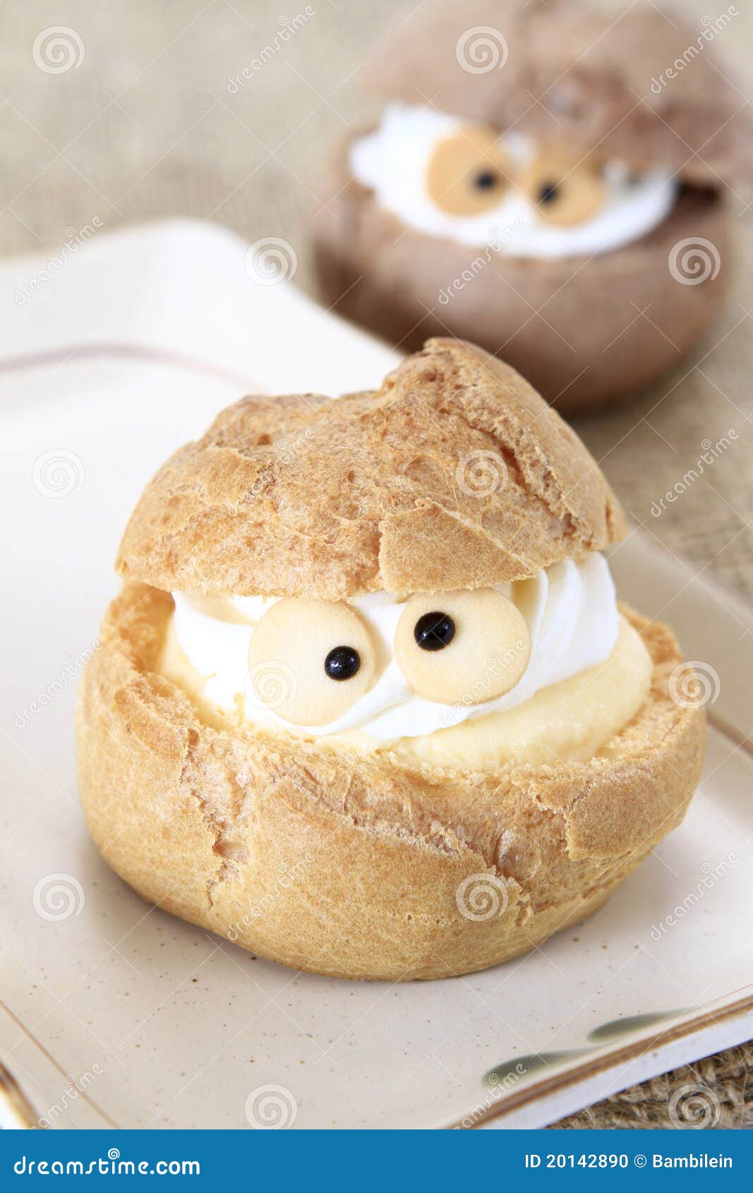 Choux Creme stock photo. Image of vanilla, sweet, cream - 20142890