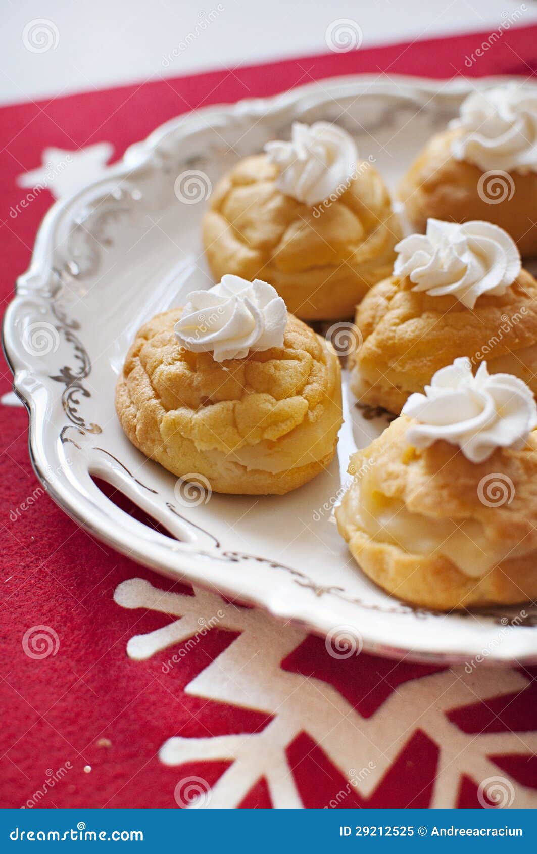 Choux a la creme stock image. Image of decadent, light - 29212525