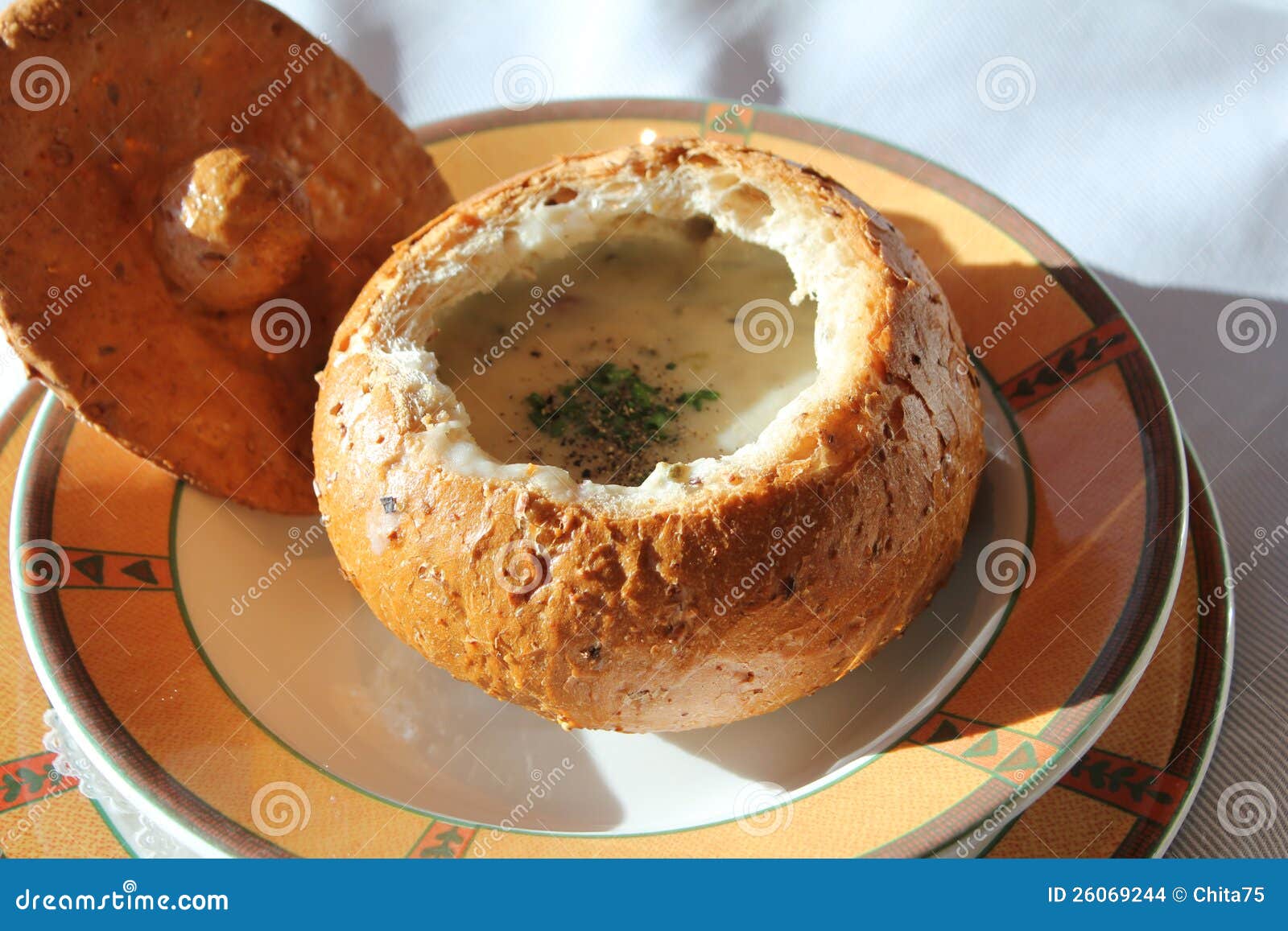 Chowder De Almeja Del Inglaterra-Estilo Foto de archivo - Imagen de ...