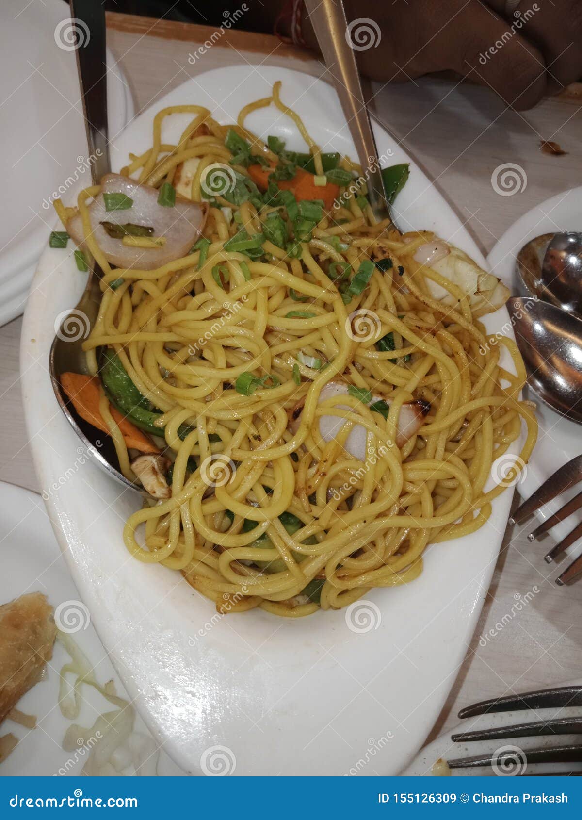 Chowmin stock image. Image of chowmin, chinese, delicious - 155126309