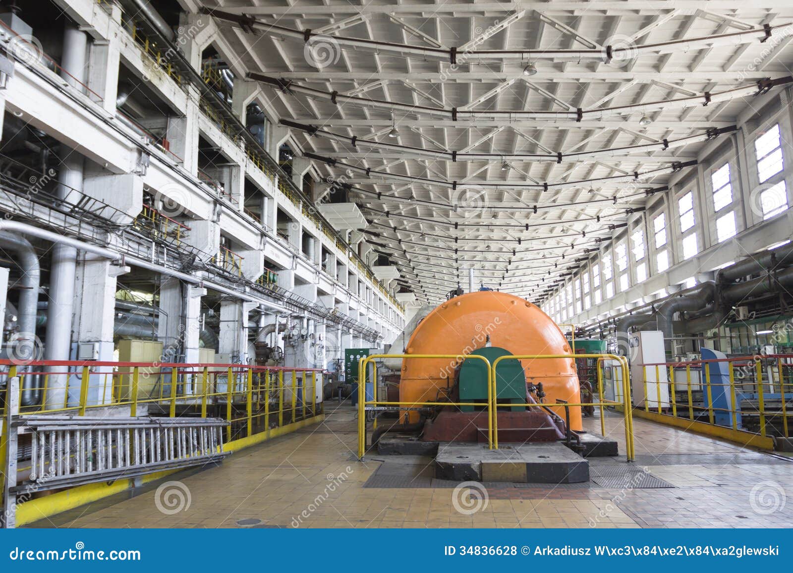 CHP station in Lodz stock photo. Image of hall, dioxide - 34836628