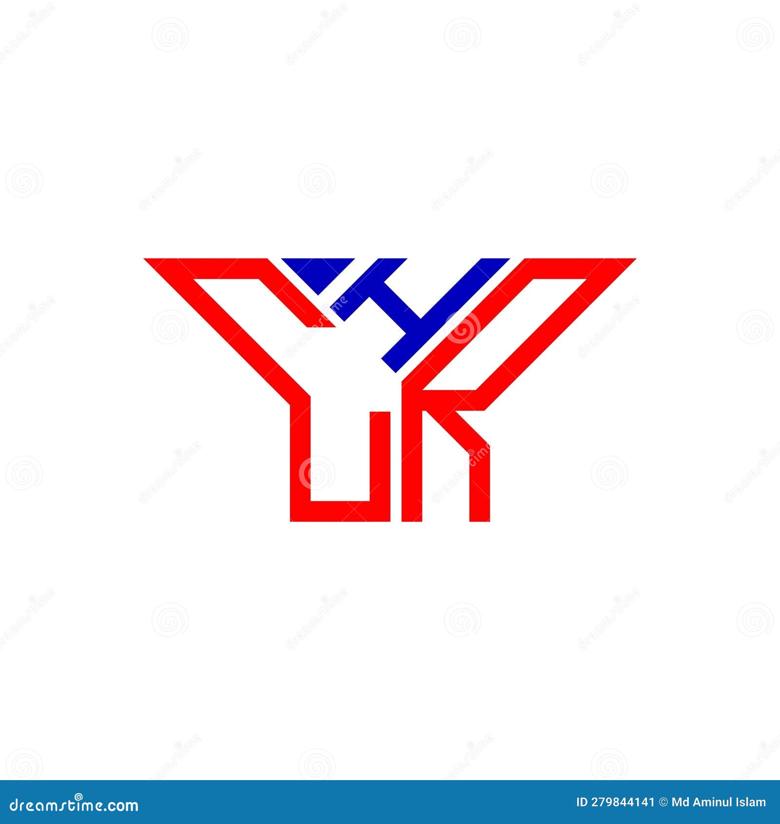 CHR Letter Logo Creative Design with Vector Graphic, CHR Stock Vector ...