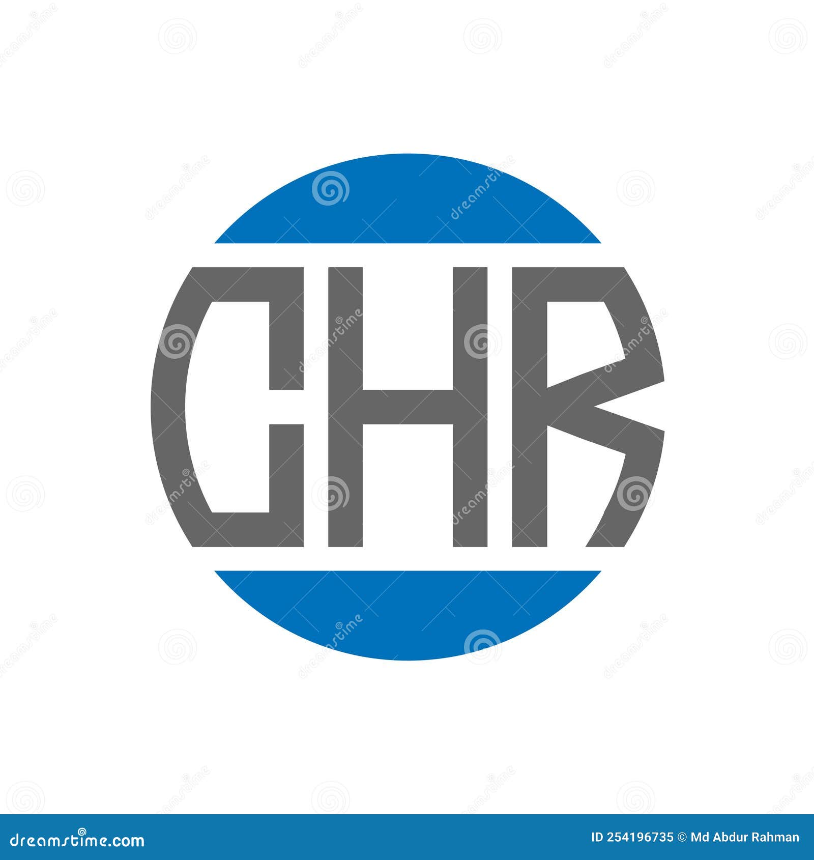 CHR Letter Logo Design On White Background. CHR Creative Initials ...
