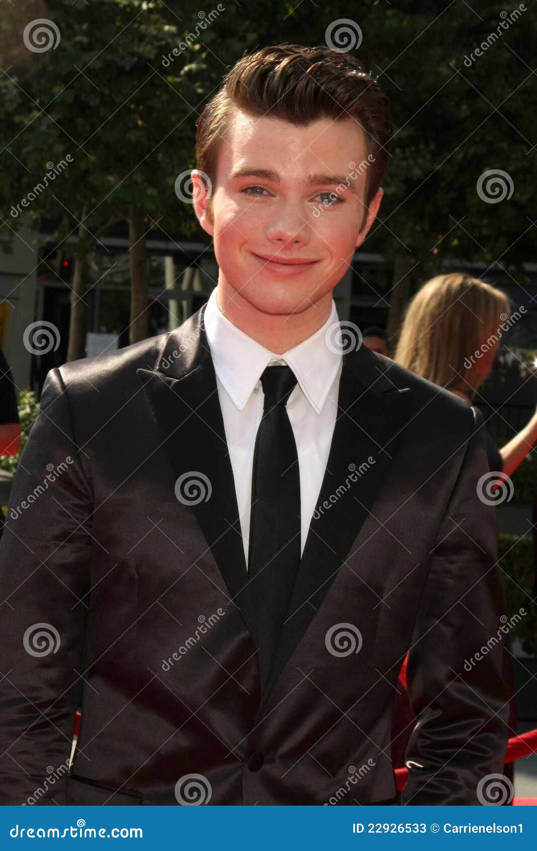 Chris Colfer editorial stock photo. Image of arriving - 22926533