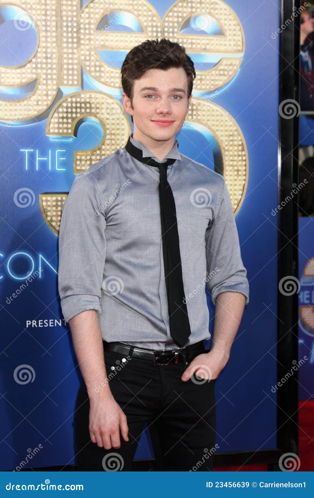 Chris Colfer editorial stock image. Image of colfer, arriving - 23456639