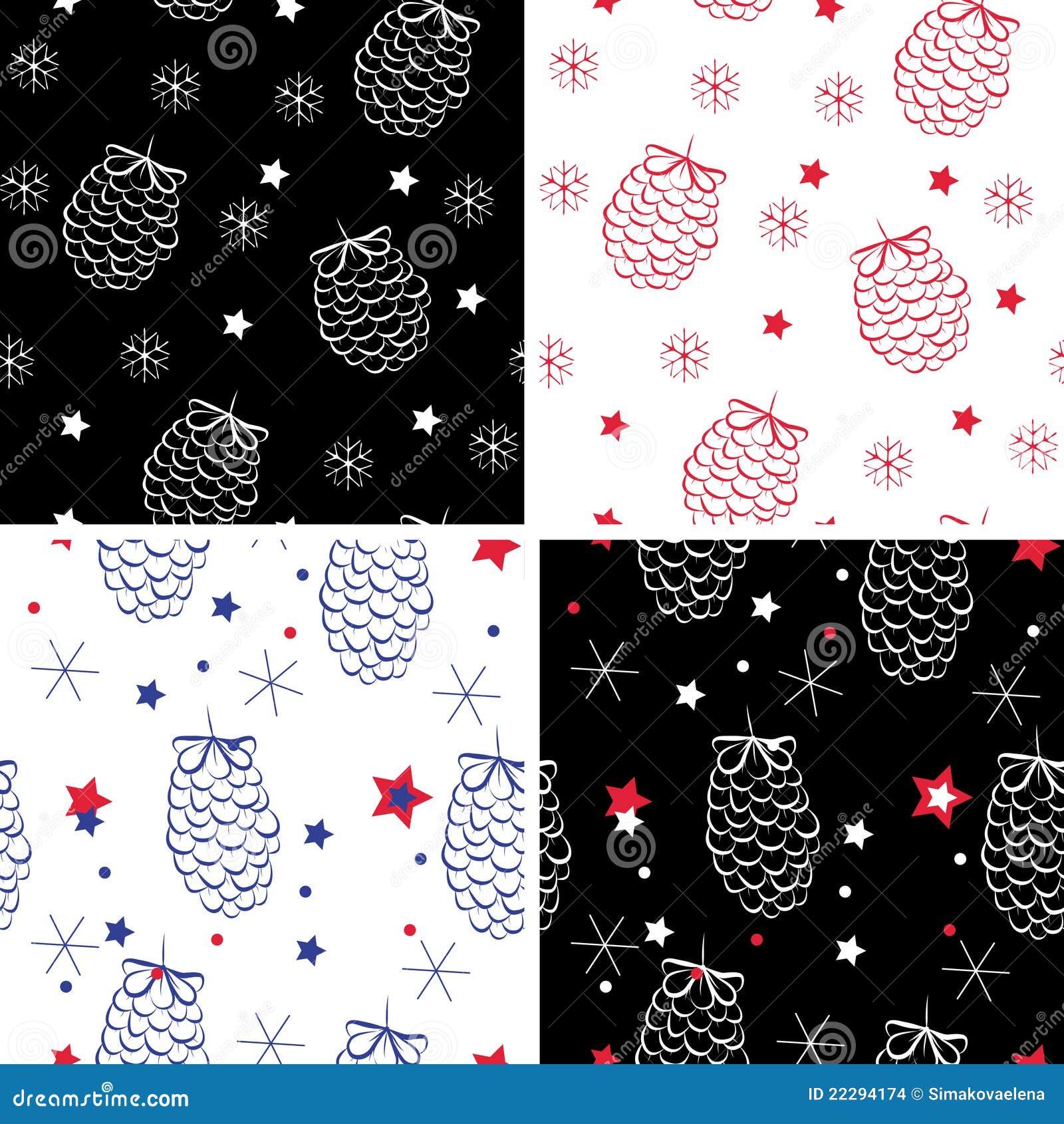 Chrismas pattern stock illustration. Illustration of repeating - 22294174