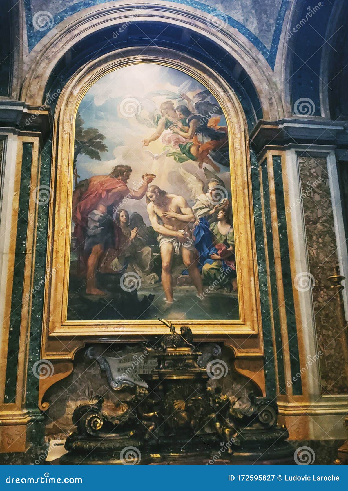 Christ Baptism by Michael Angelo Editorial Photography - Image of ...