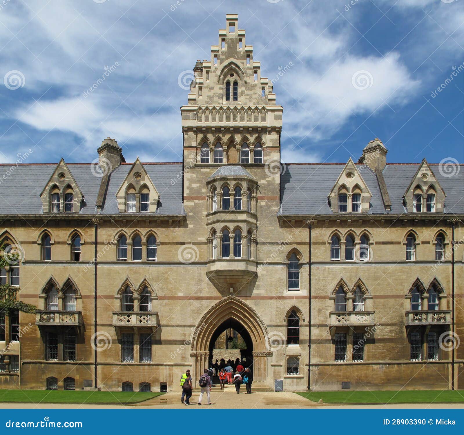 Christ Church College in Oxford Stock Photo - Image of campus, kingdom ...
