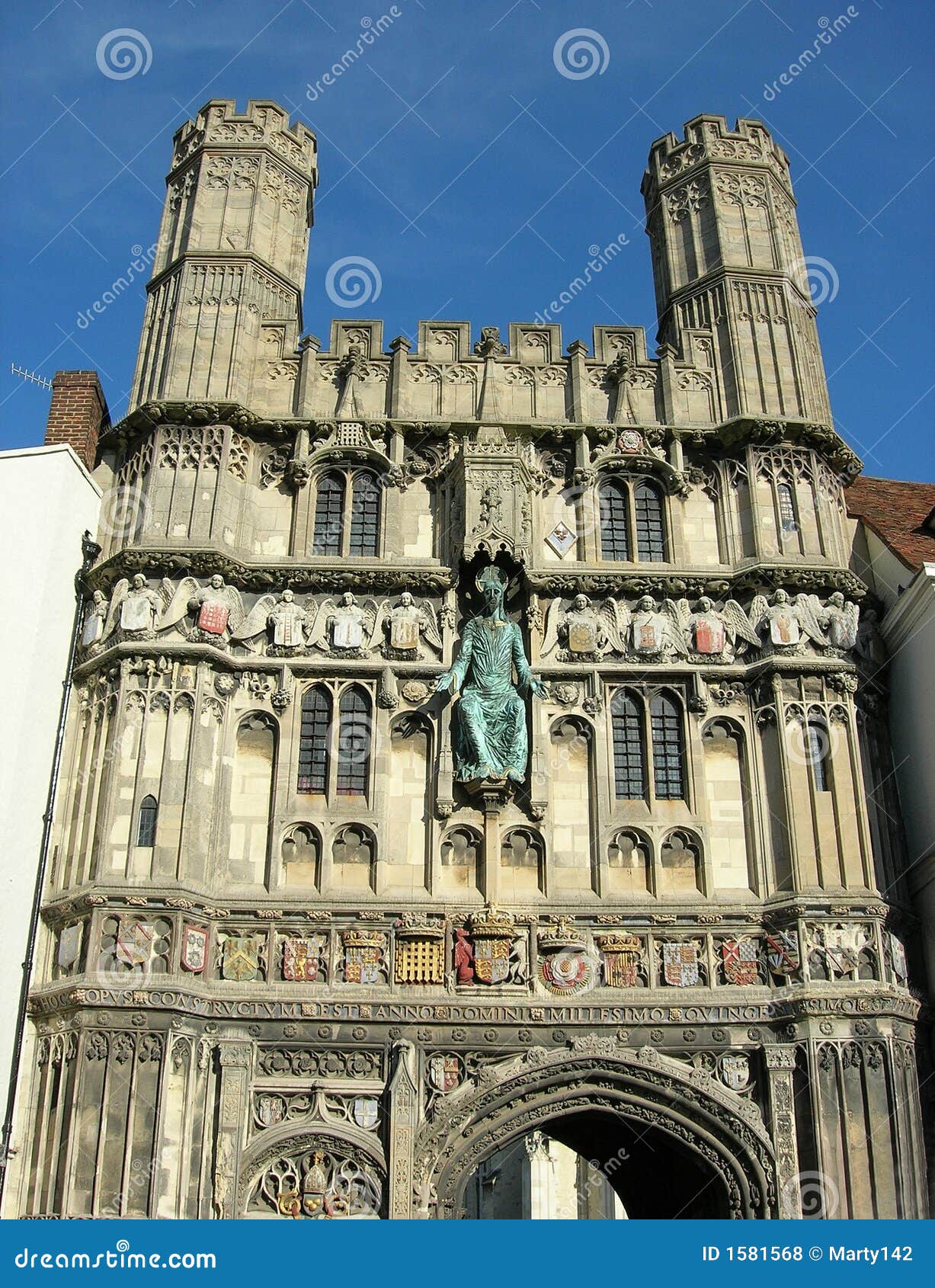 Christ church gate stock photo. Image of canterbury, entrance - 1581568