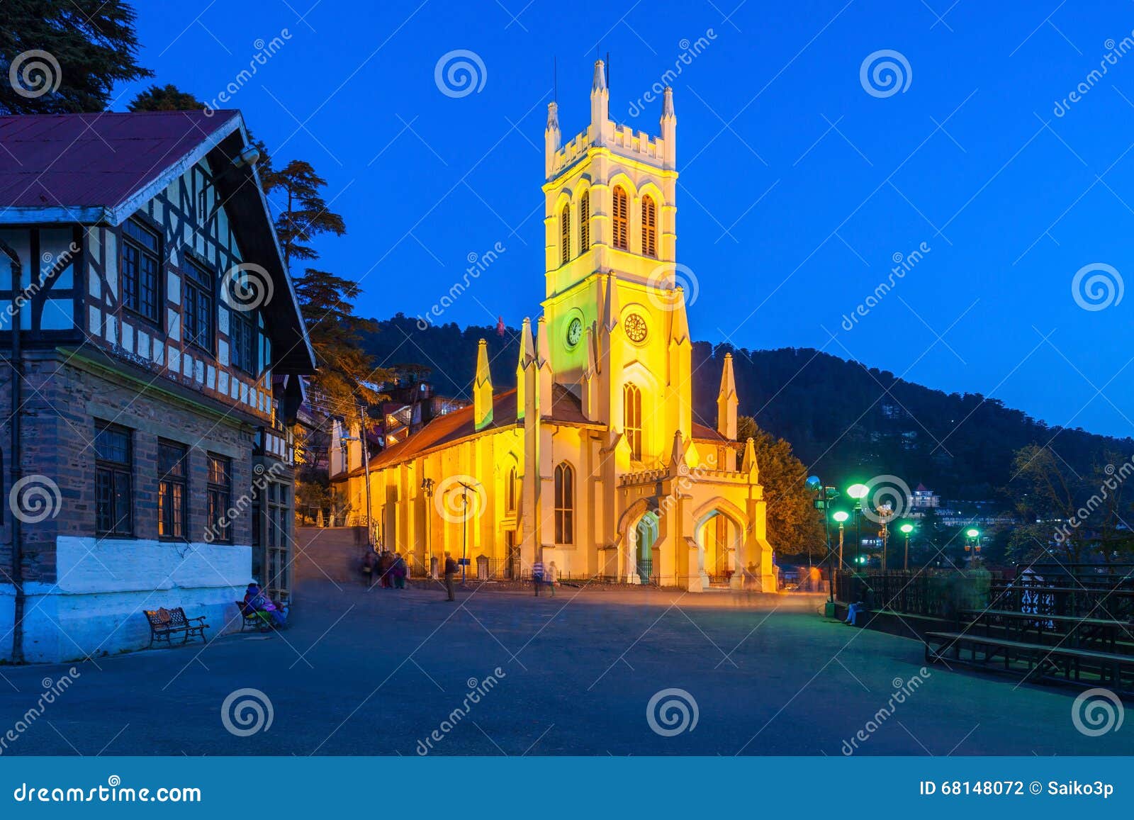 Christ Church, Shimla stock photo. Image of christianity - 68148072